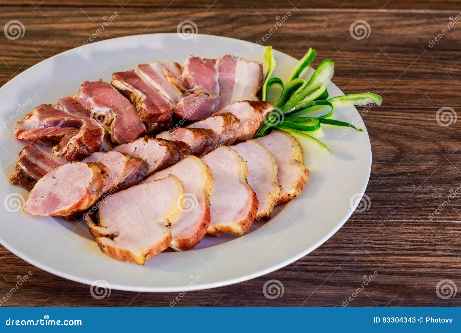 Assorted Deli Cold Meats Delicatessen Plate Stock Image - Image of ...