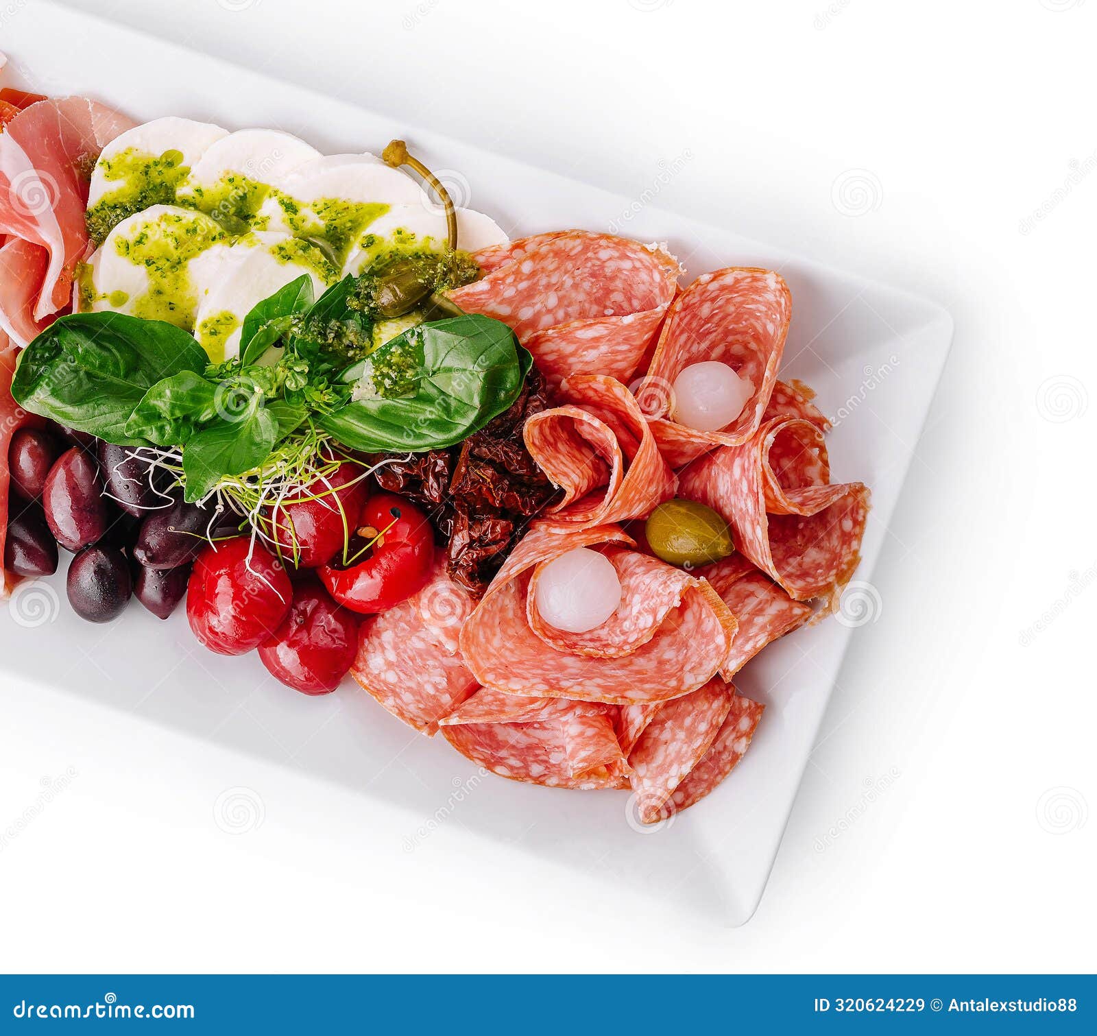Assorted Deli Meats and Cheeses Platter Stock Image - Image of ...