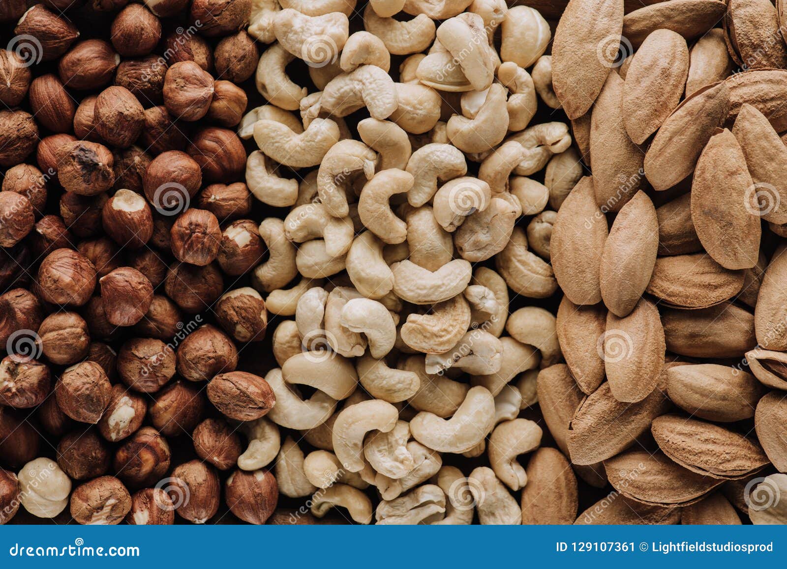 Assorted delicious nuts stock image. Image of diet, ingredients - 129107361