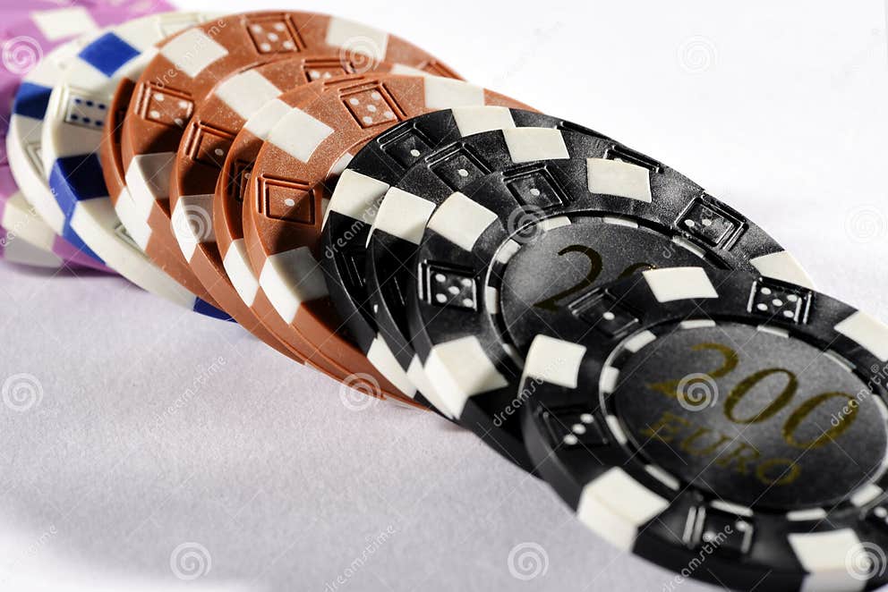 Assorted Denominations of Poker Chips Stock Photo - Image of ...