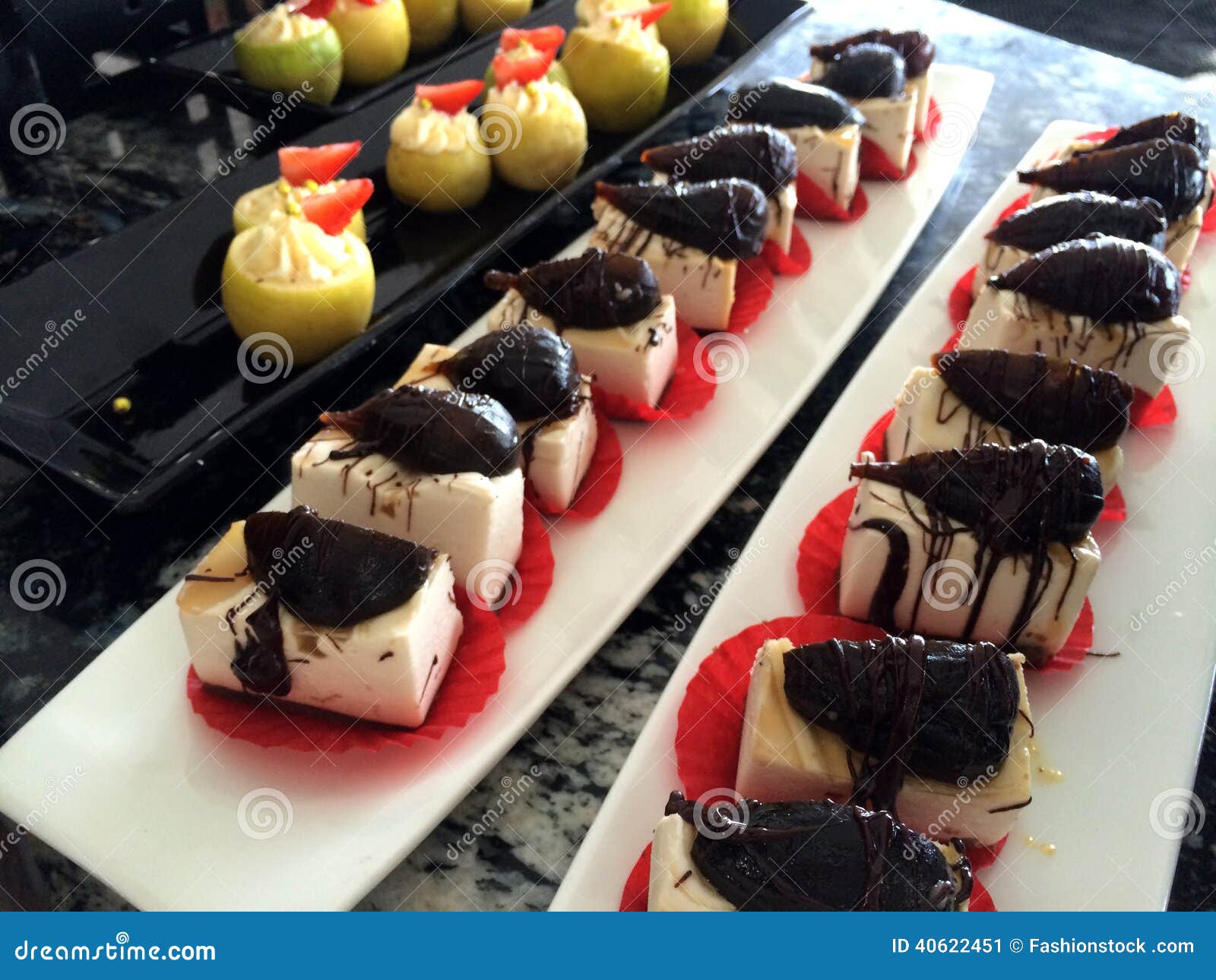 Assorted Deserts and Mini Cakes Stock Image - Image of platter, bread ...