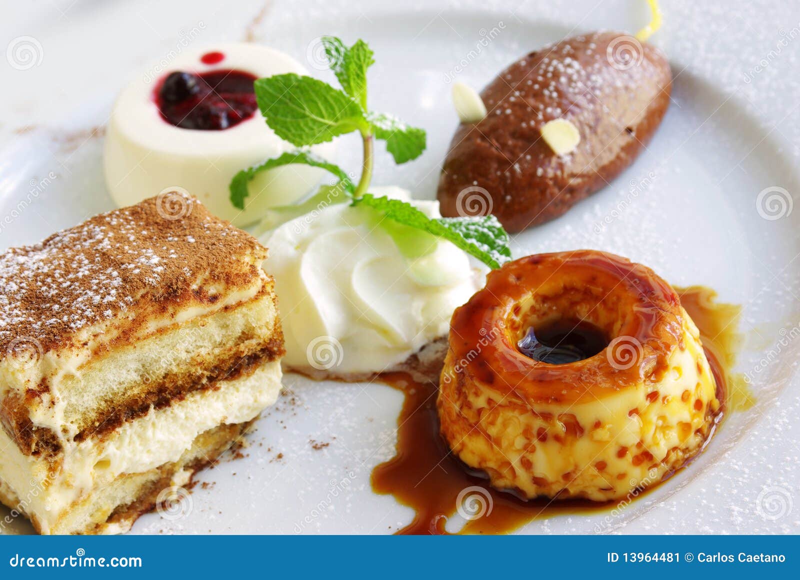 Assorted Desserts stock image. Image of mint, fruit, cake - 13964481