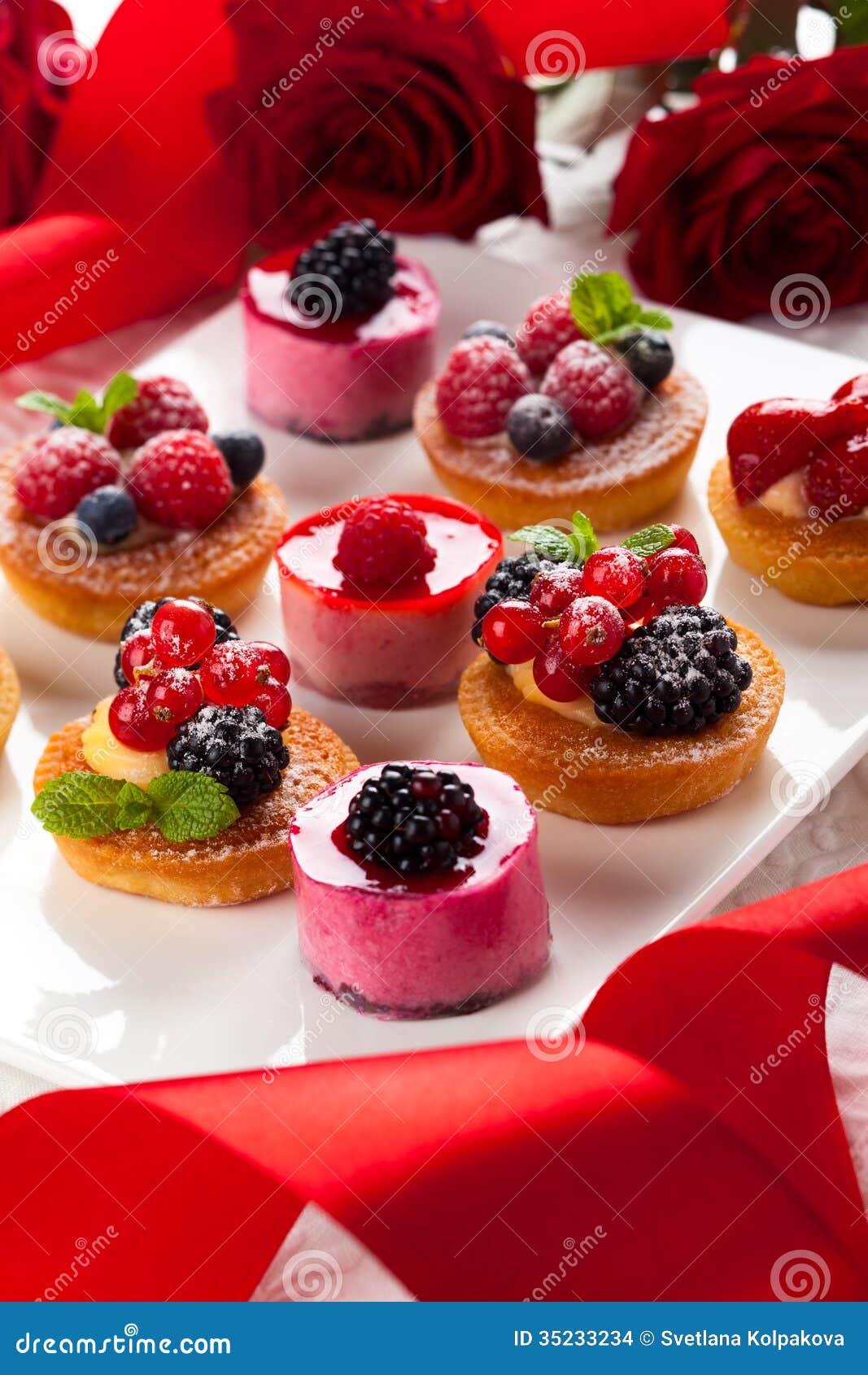 Assorted desserts stock photo. Image of holiday, cream - 35233234