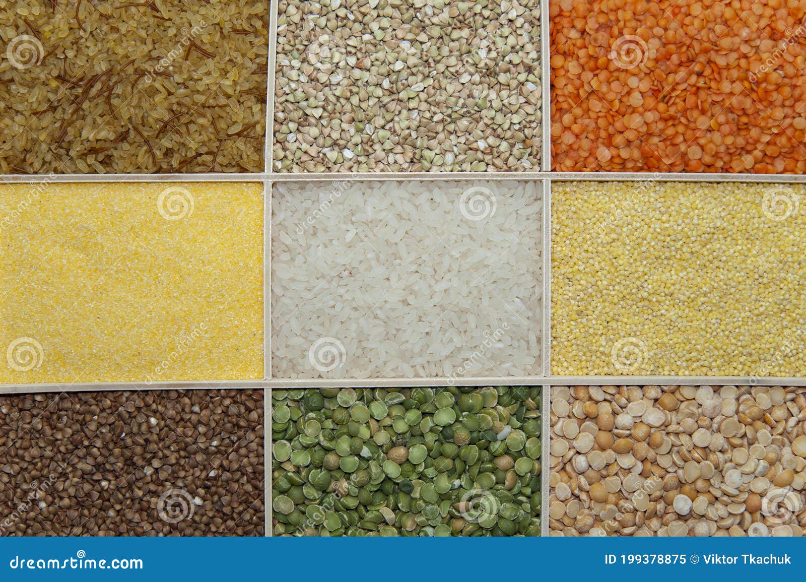 Assorted Different Cereals in a Box Stock Image - Image of kernel ...