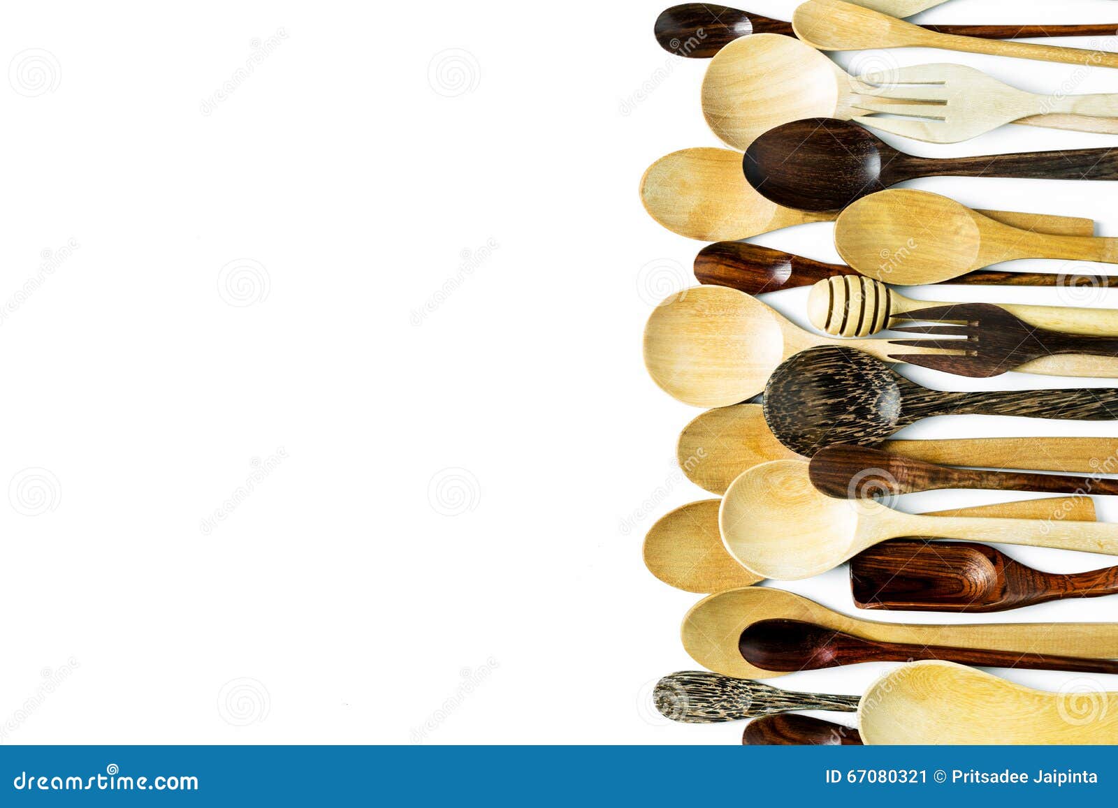 Assorted Different Kitchen Wooden Utensils Cutlery Stock Image - Image ...