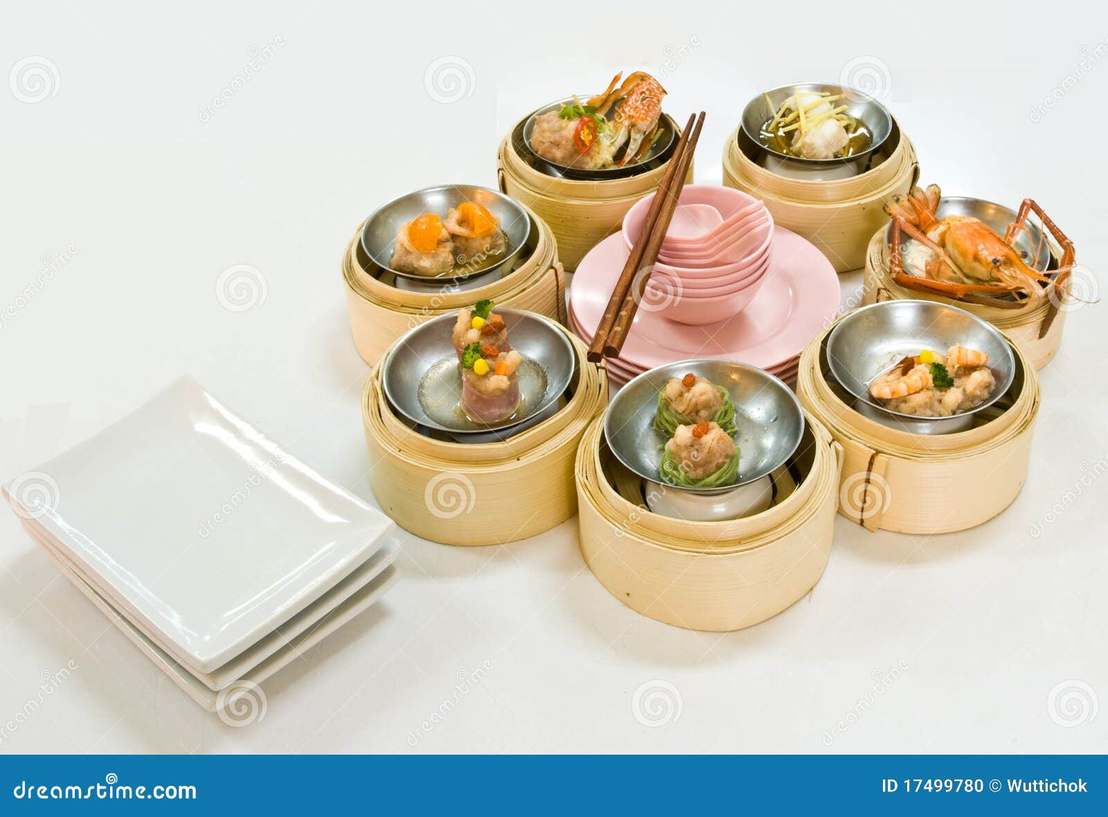 Assorted Dim Sum stock photo. Image of food, container - 17499780