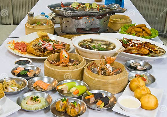 Assorted Dim Sum and food stock image. Image of delicious - 17349975