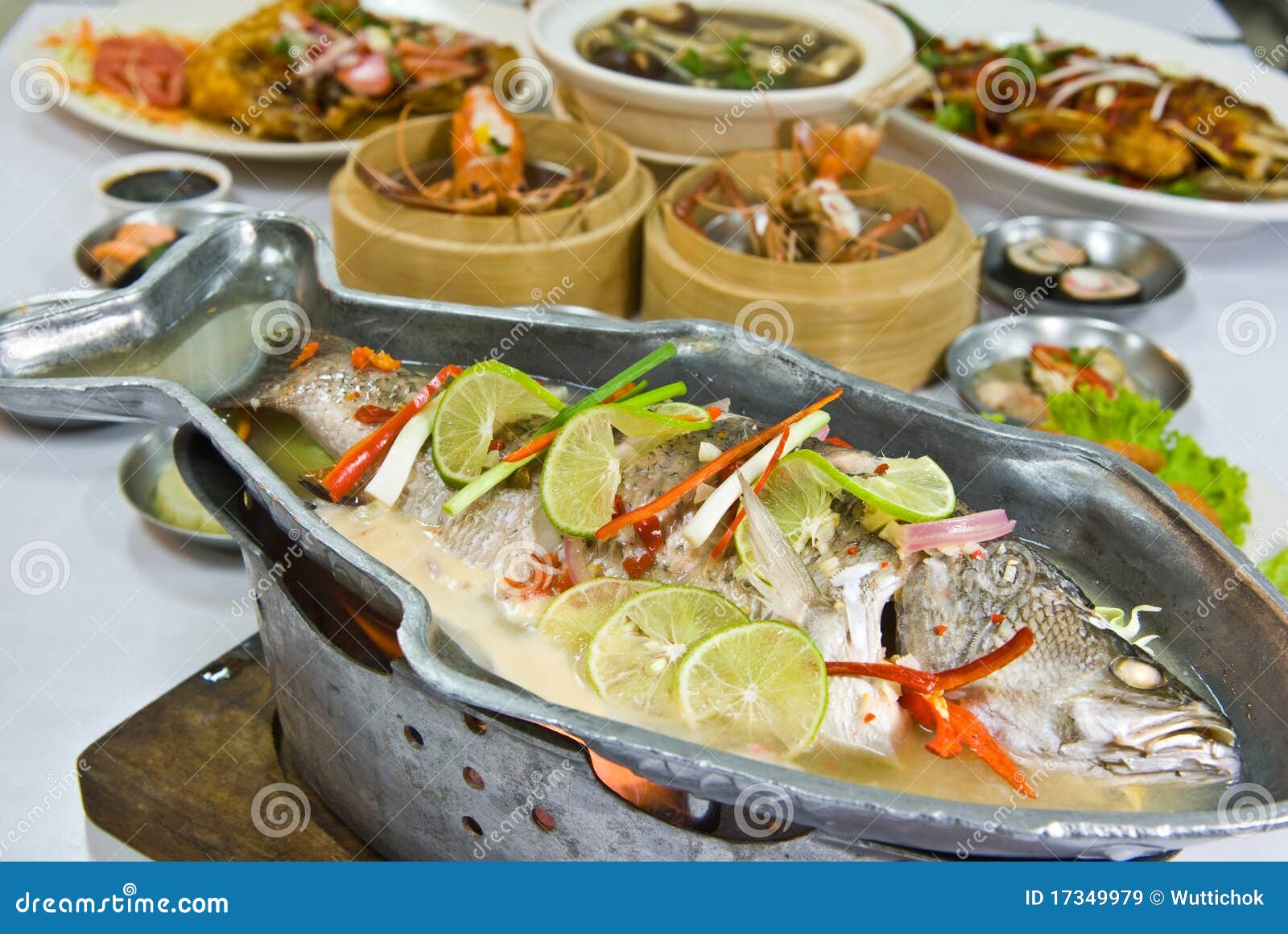Assorted Dim Sum and food stock image. Image of east - 17349979