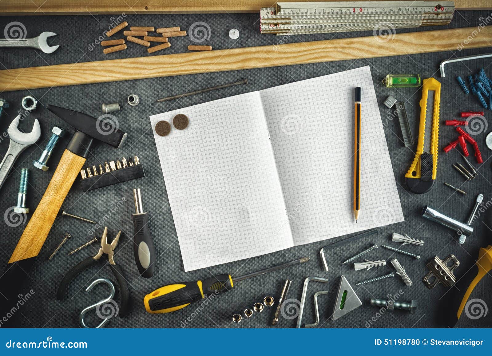 Assorted Do Yourself Tools Notebook Stock Photos - Free & Royalty-Free ...