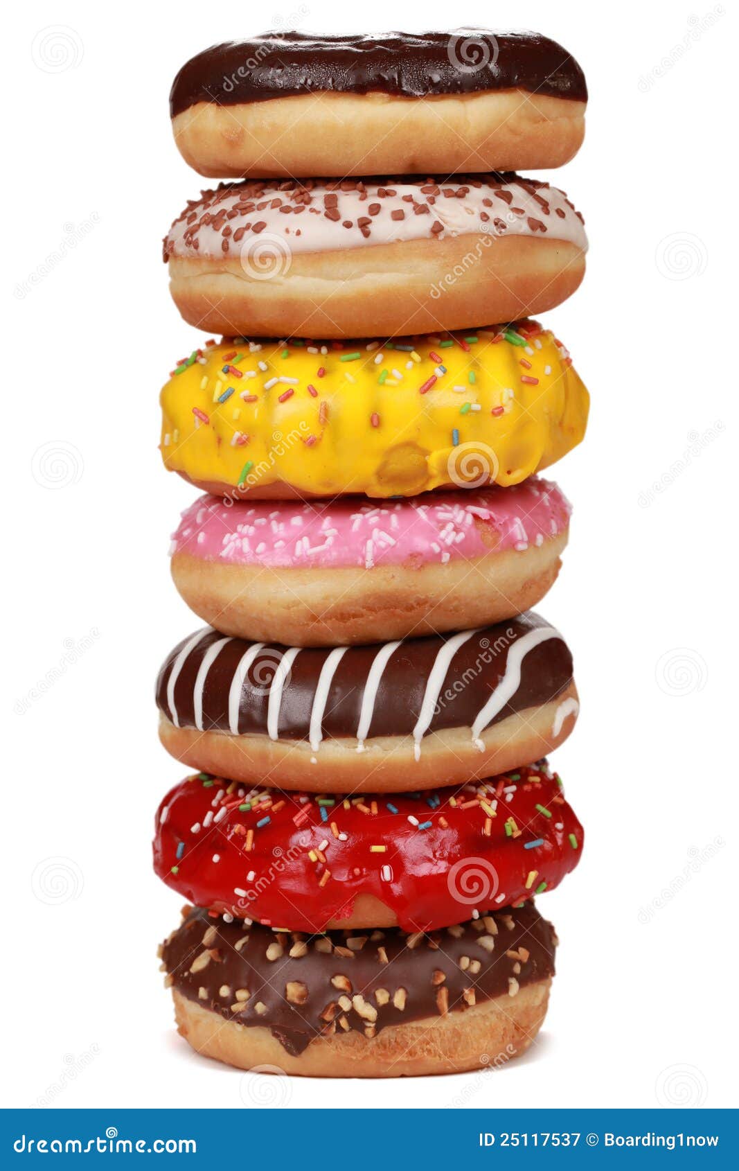 Assorted Donuts stock image. Image of chocolate, cake - 25117537