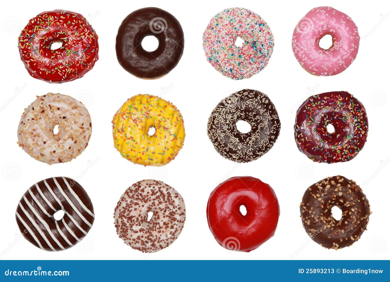 Assorted Donuts stock image. Image of variation, sweet - 25893213