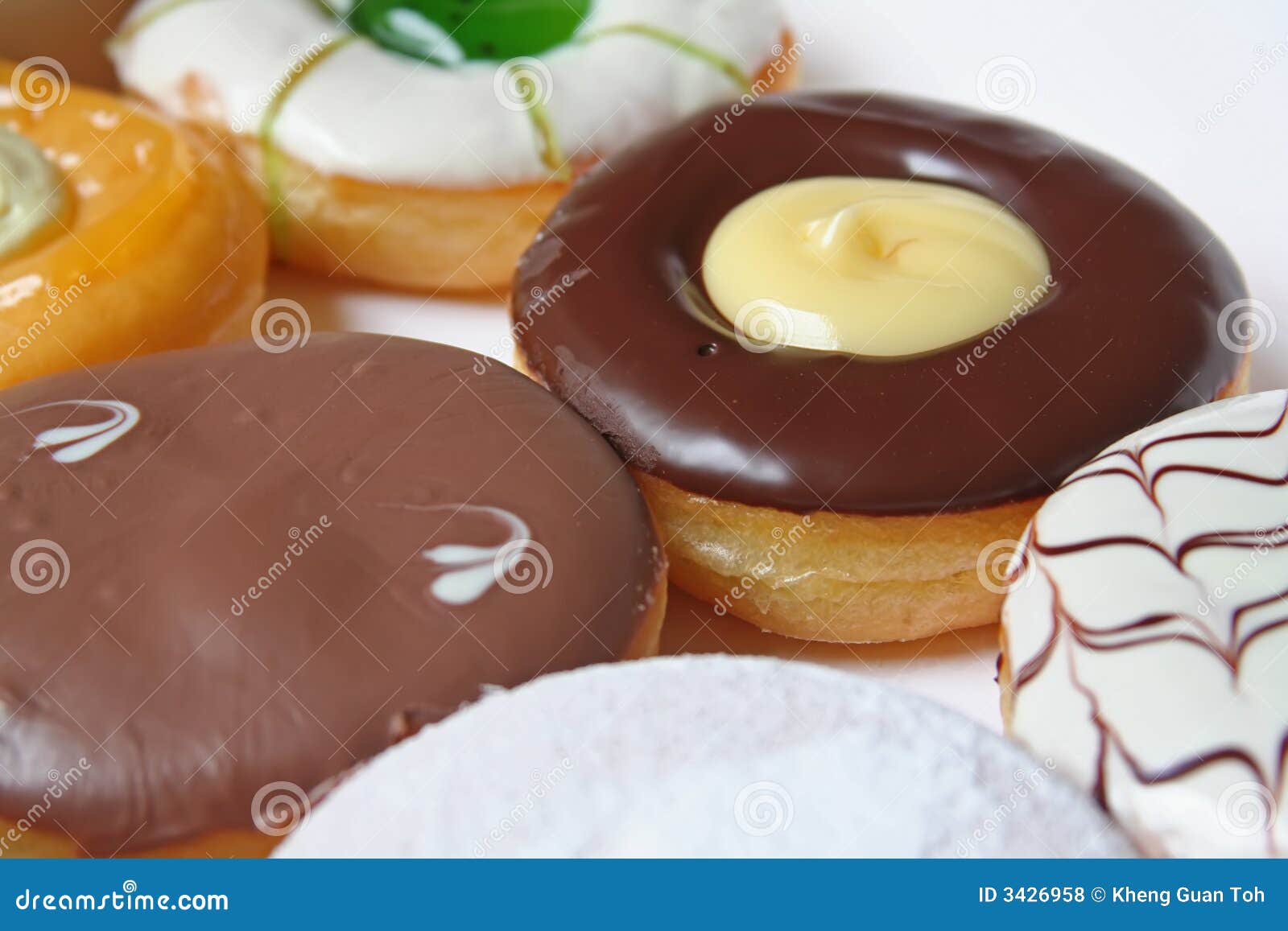 Assorted donuts stock photo. Image of doughnut, glaze - 3426958