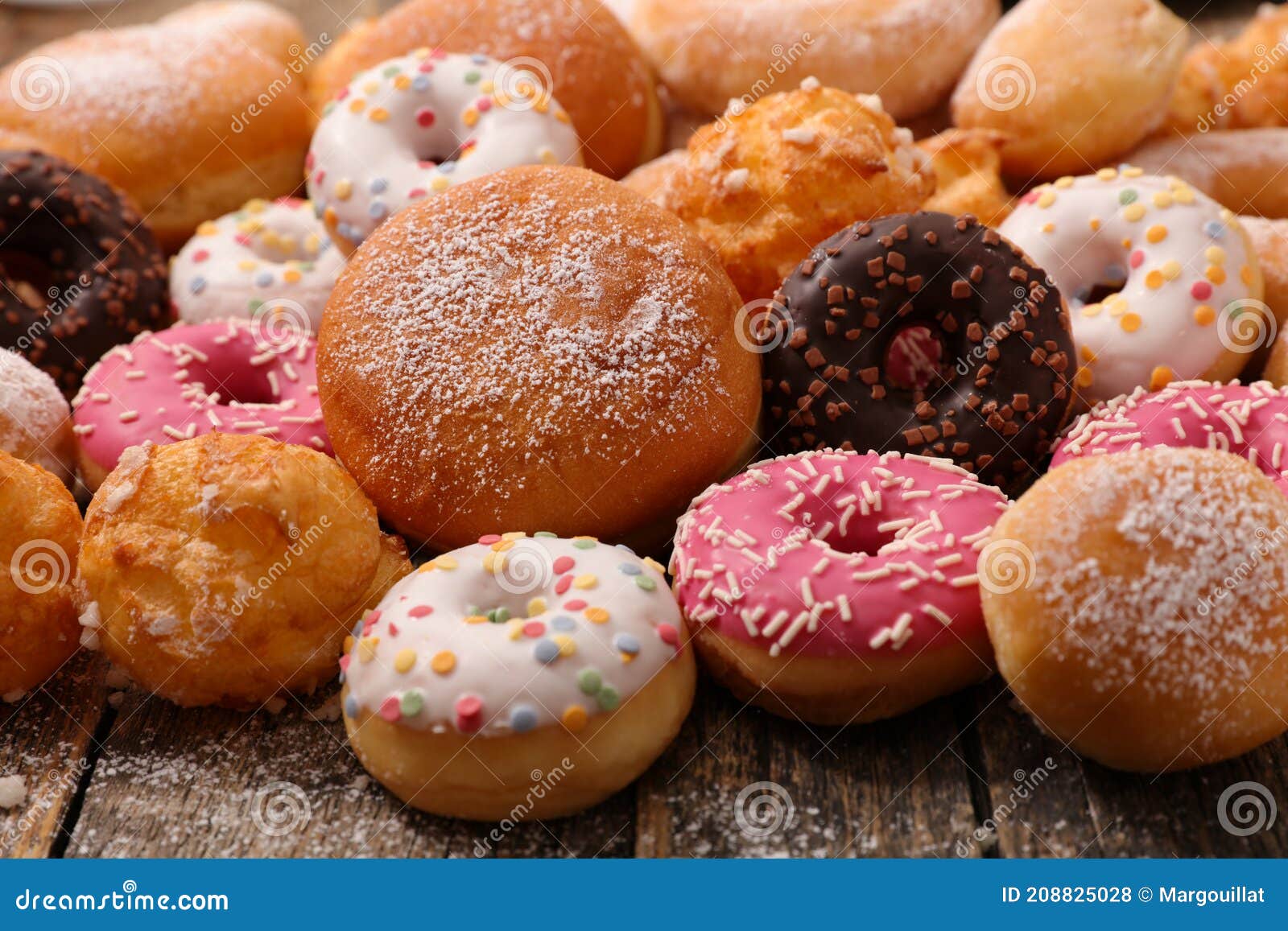 Assorted of donuts stock photo. Image of donuts, pastry - 208825028
