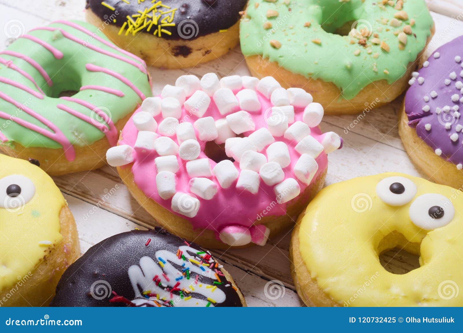 Beauty assorted donuts stock image. Image of sugar, frosting - 120732425