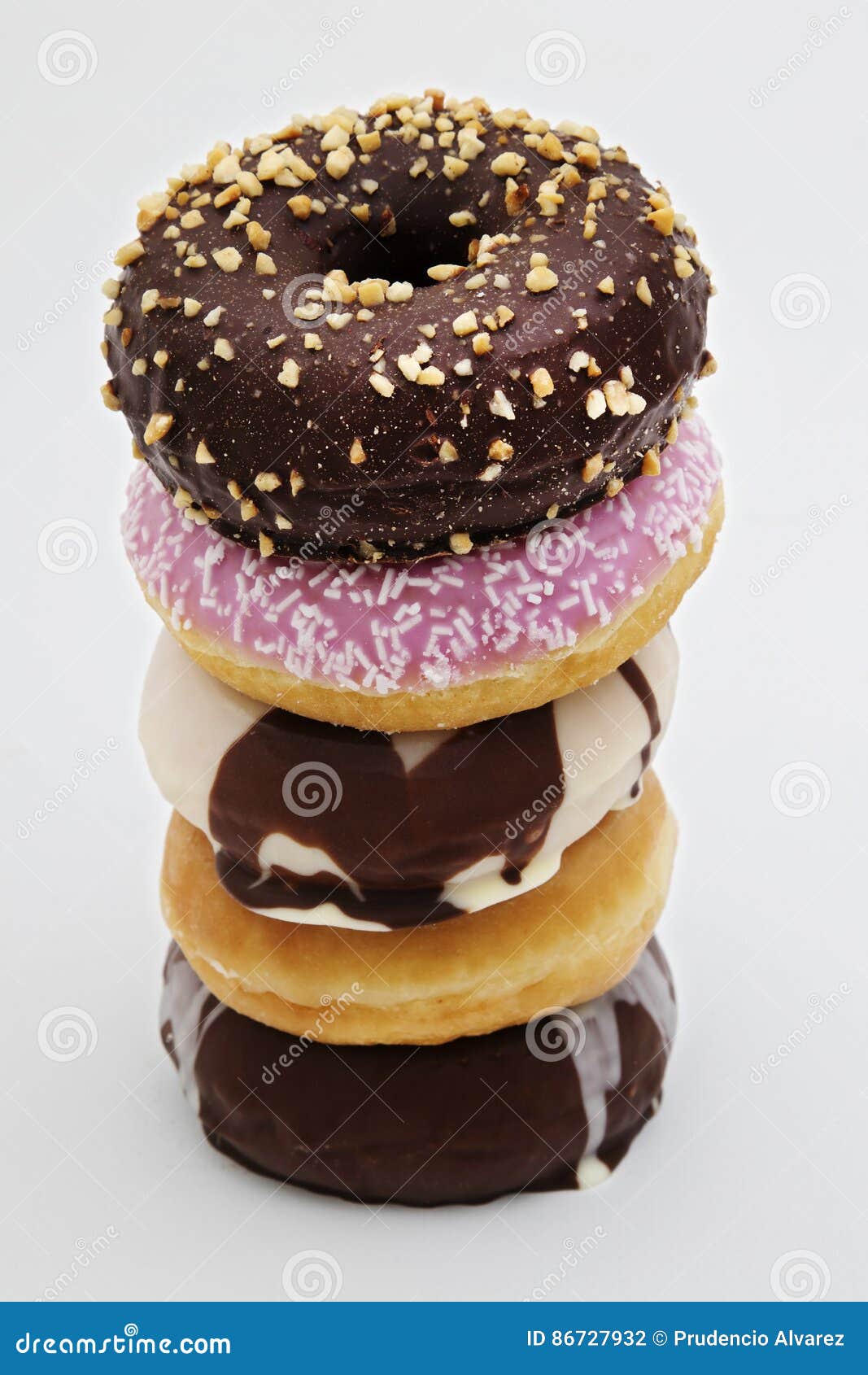 Assorted donuts stock photo. Image of fried, frosted - 86727932