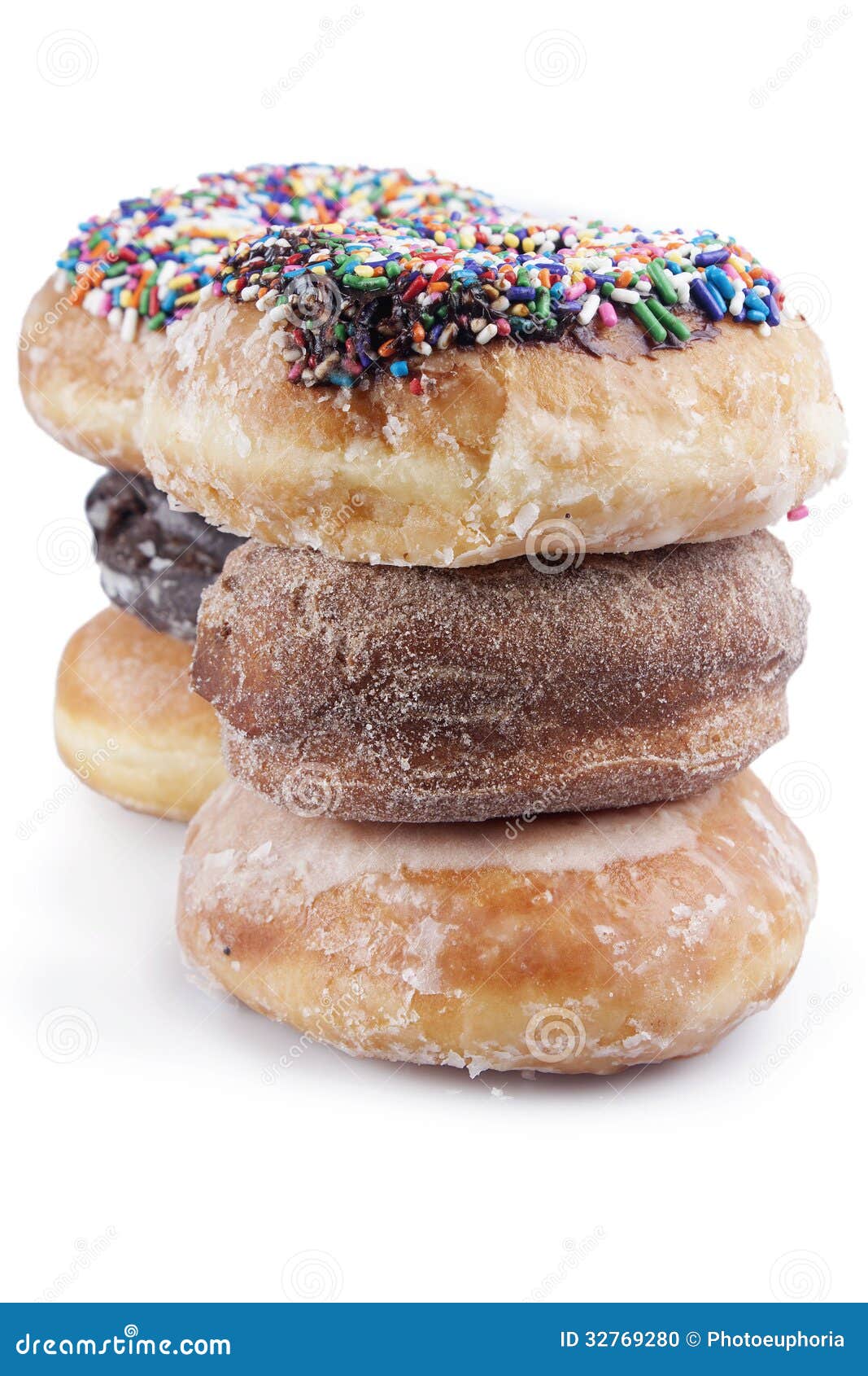 Assorted Donuts stock photo. Image of fried, icing, dessert - 32769280