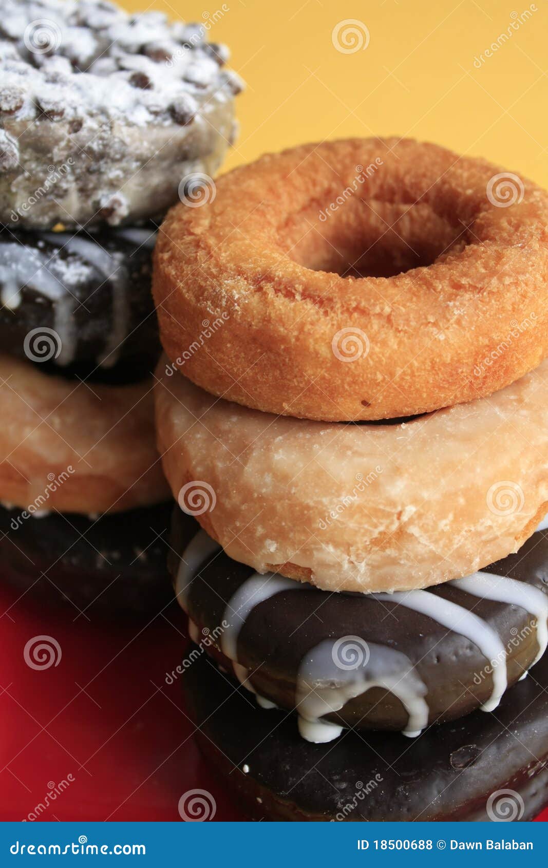 Assorted doughnuts stock photo. Image of chocolate, dipped - 18500688