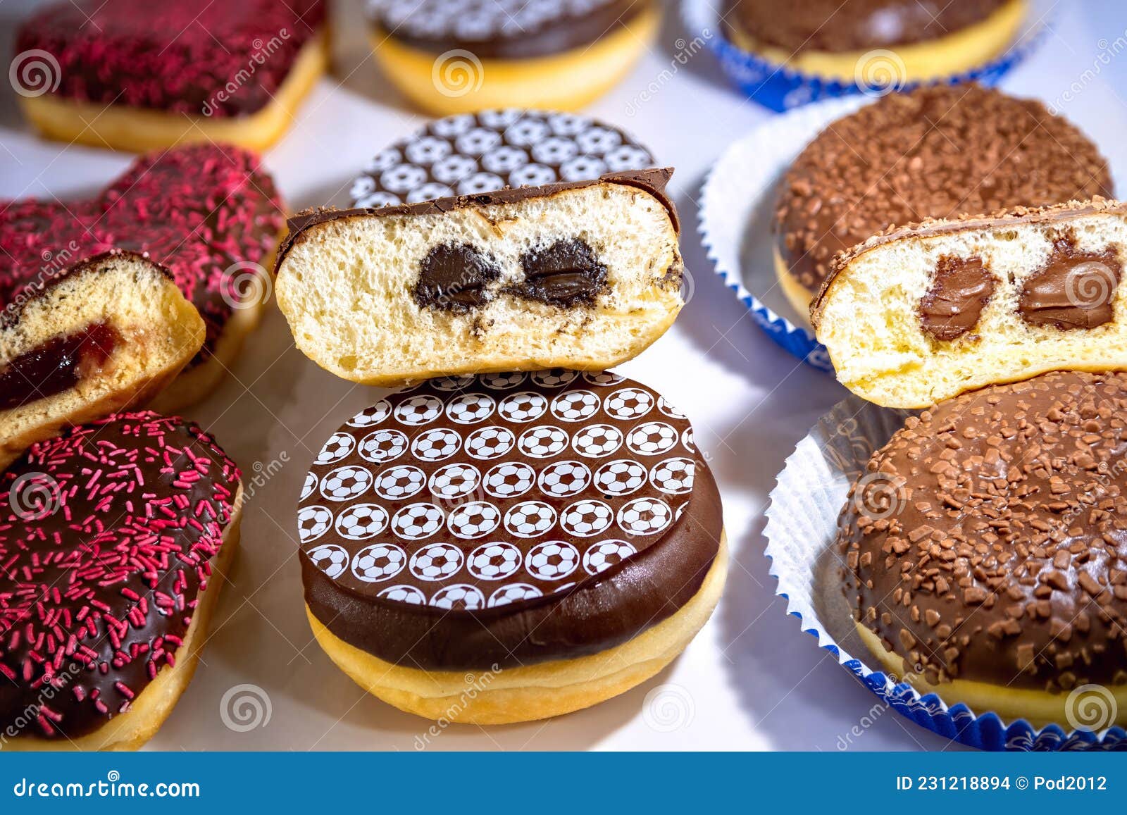 Assorted Doughnuts Seamless Texture Tile Stock Image | CartoonDealer ...