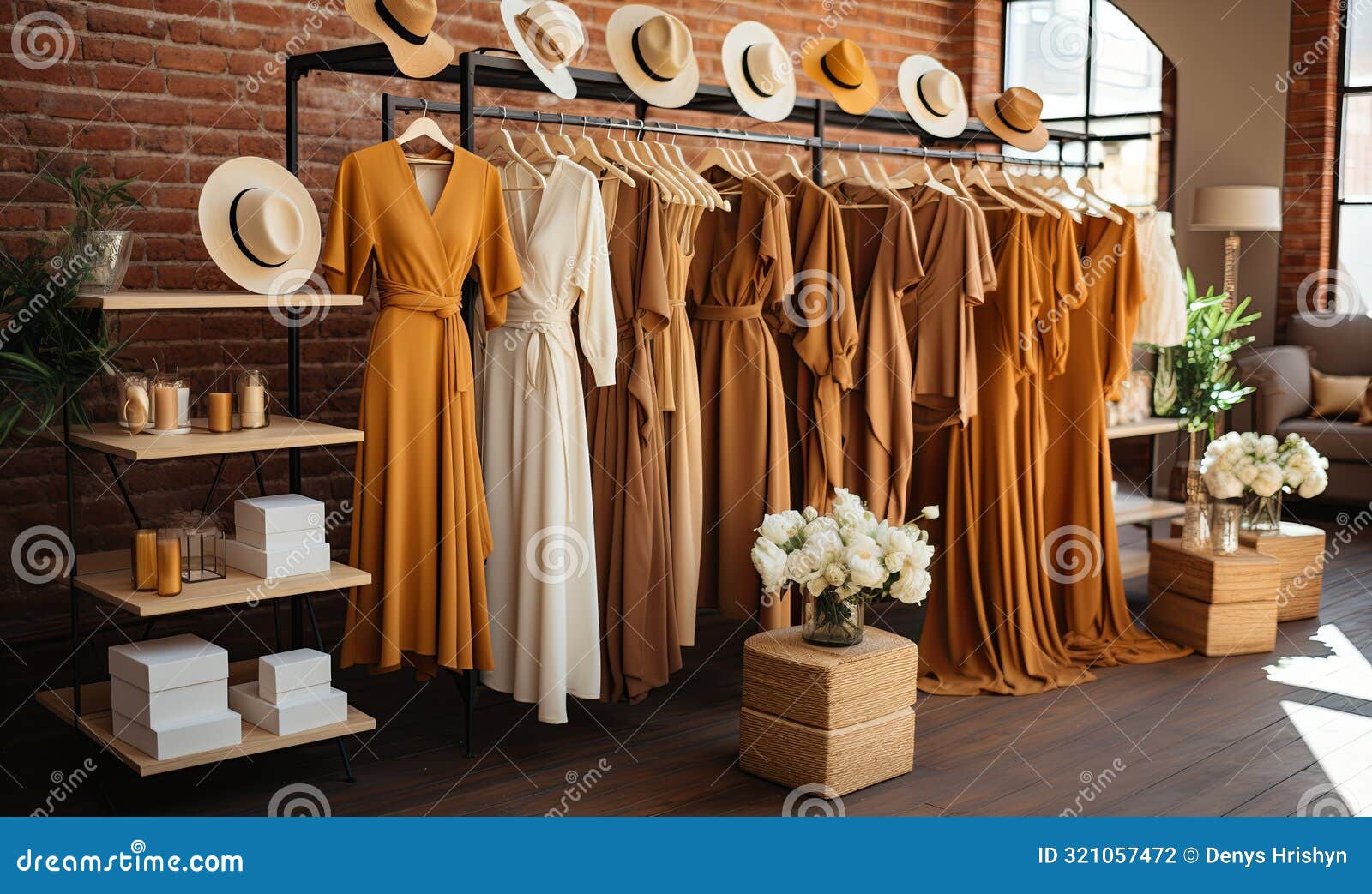 Assorted Dresses in a Room stock photo. Image of collection - 321057472
