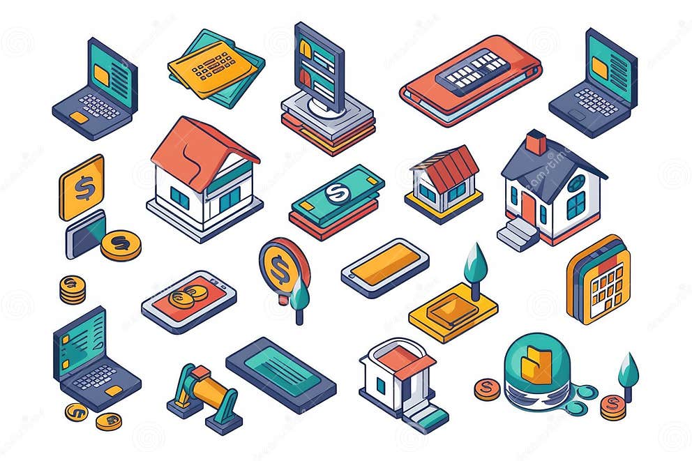 Assorted Electronic Gadgets for Tech Concept Design Stock Image - Image ...