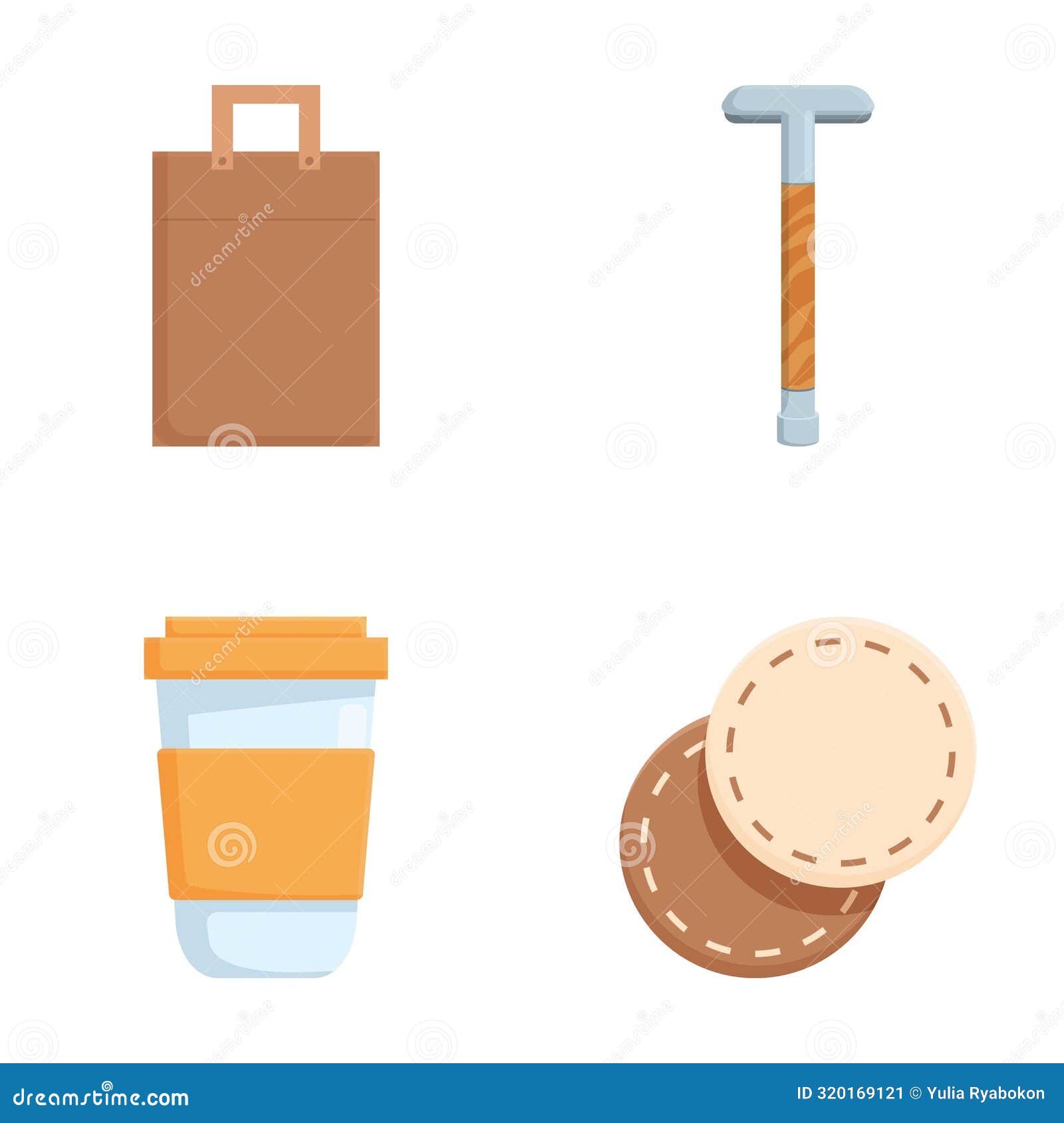 Assorted Everyday Items Vector Set Stock Vector - Illustration of ...
