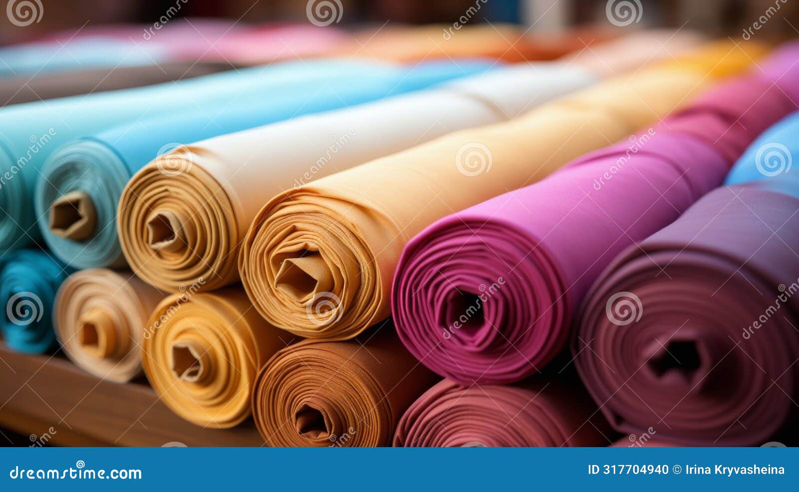 Assorted Fabric Swatches on Table Stock Photo - Image of fashion ...