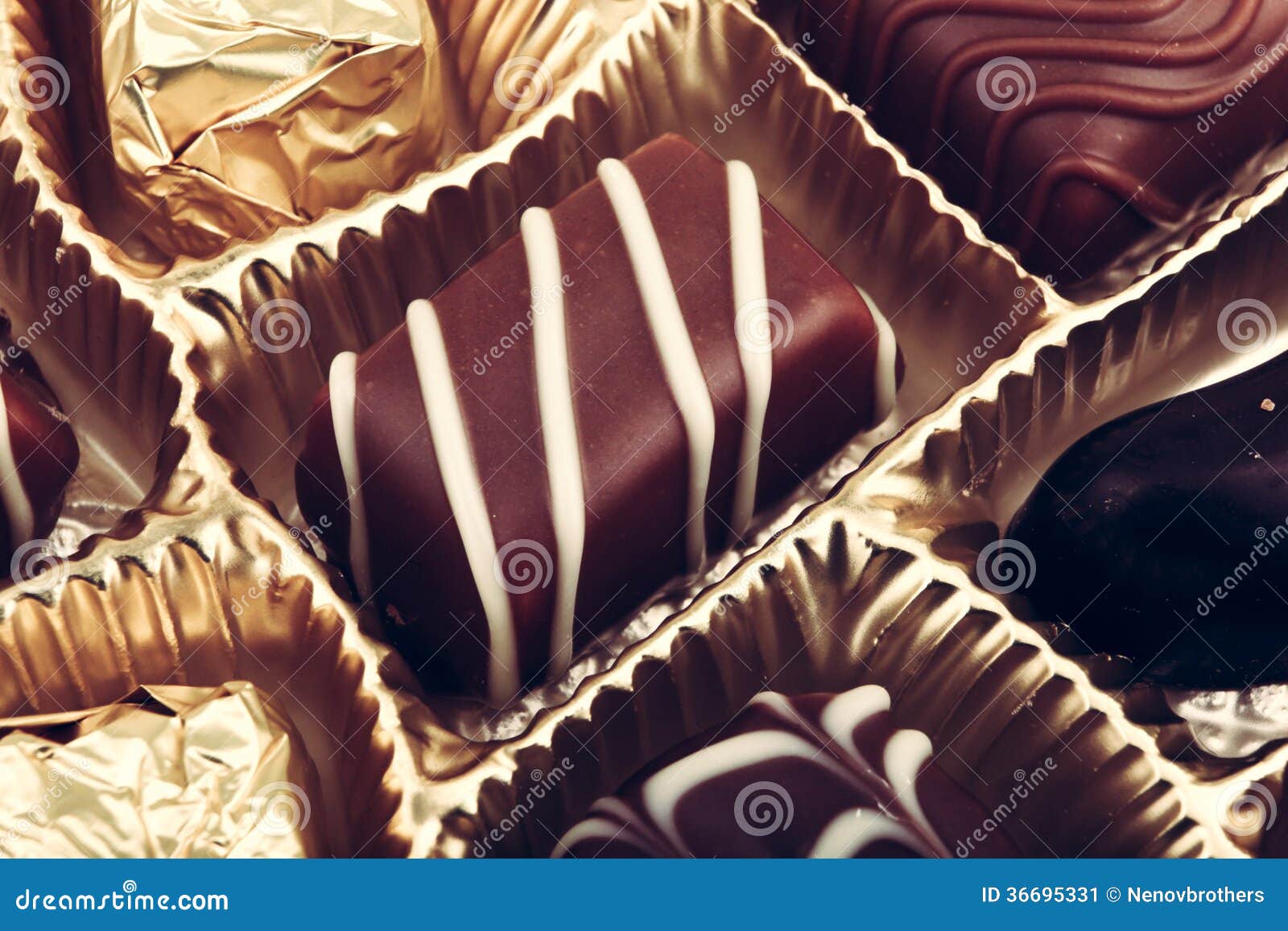 Assorted Fine Chocolates stock image. Image of assorted - 36695331
