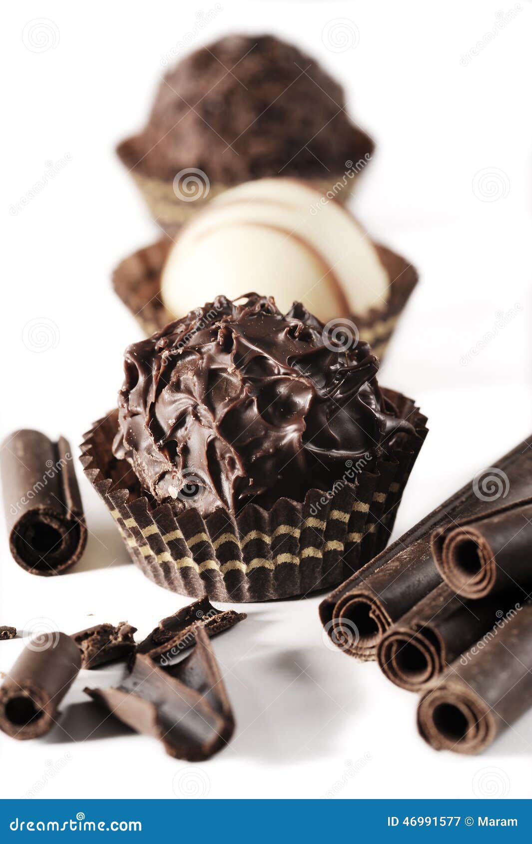 Assorted of Fine Chocolates Stock Image - Image of praline, fine: 46991577