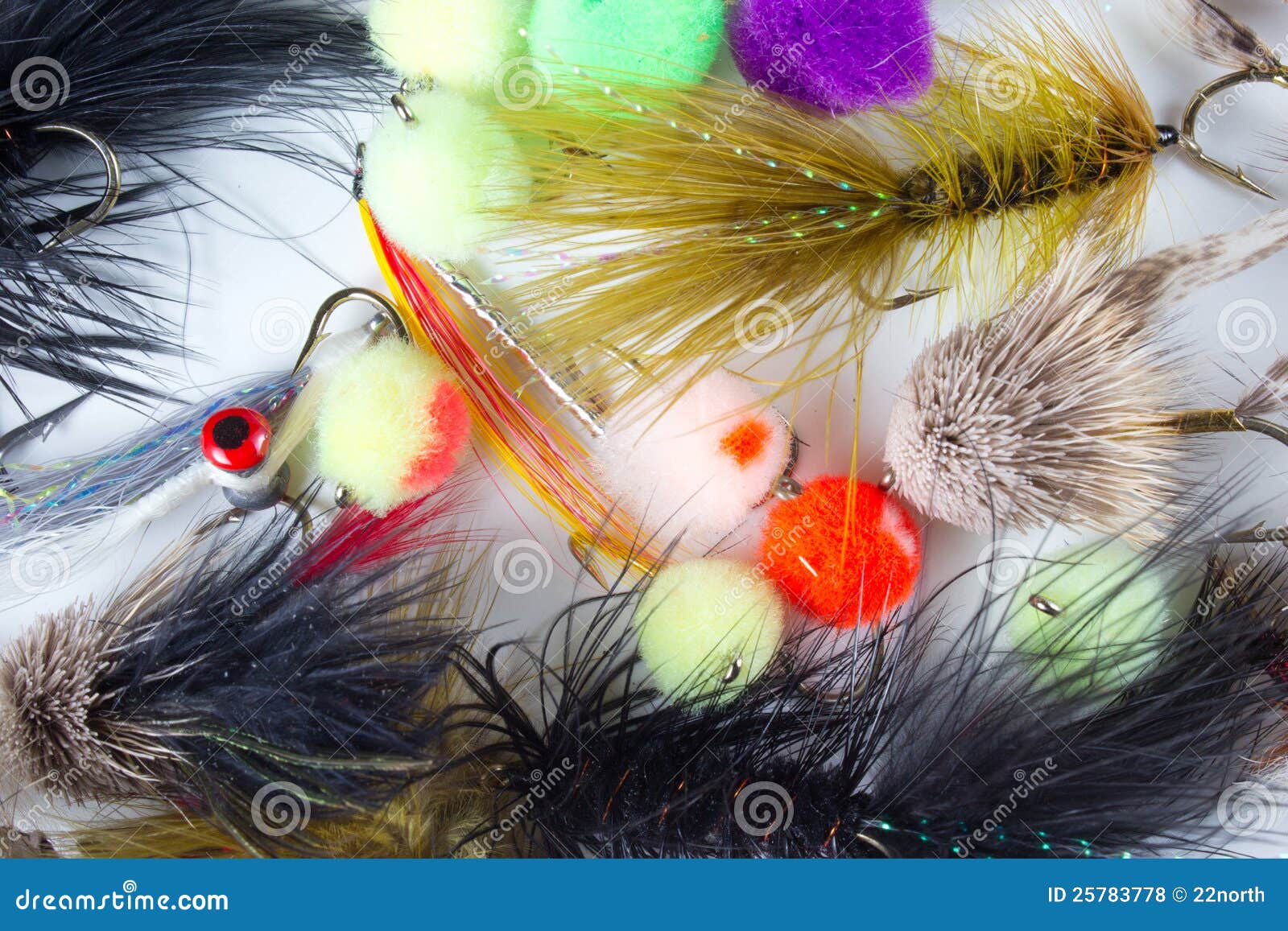 Assorted Flies stock photo. Image of colors, fishing - 25783778