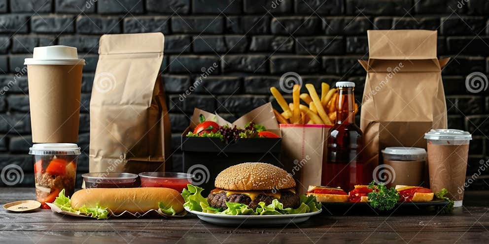 Assorted Food Items Displayed on a Table, Suitable for Various Culinary ...