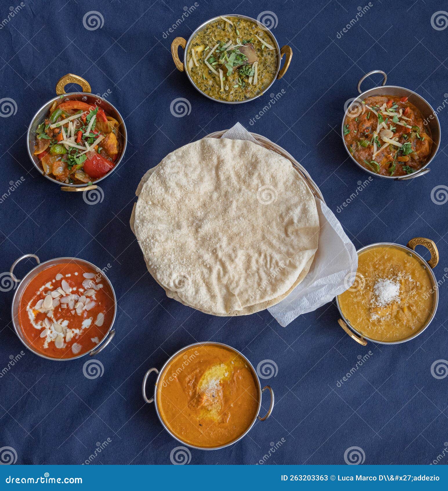 Assorted Freashly Made Indian Food Stock Image - Image of fresh ...