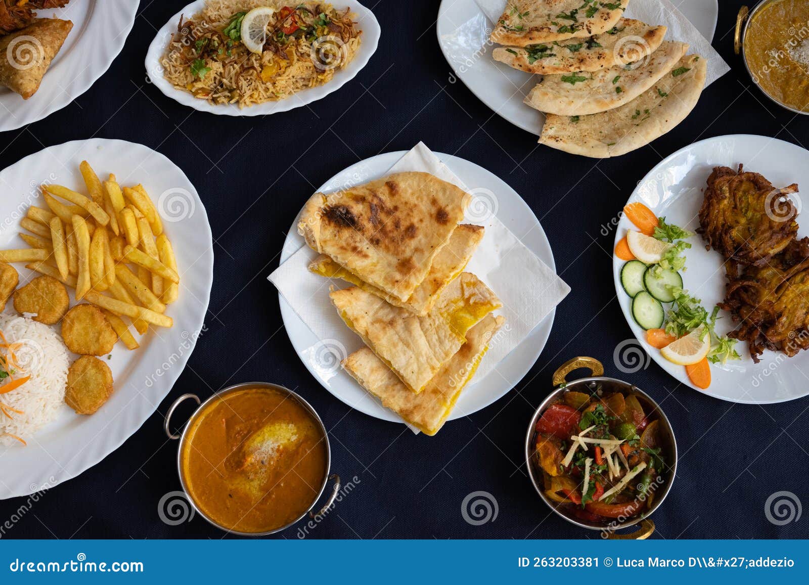 Assorted Freashly Made Indian Food Stock Image - Image of indian ...
