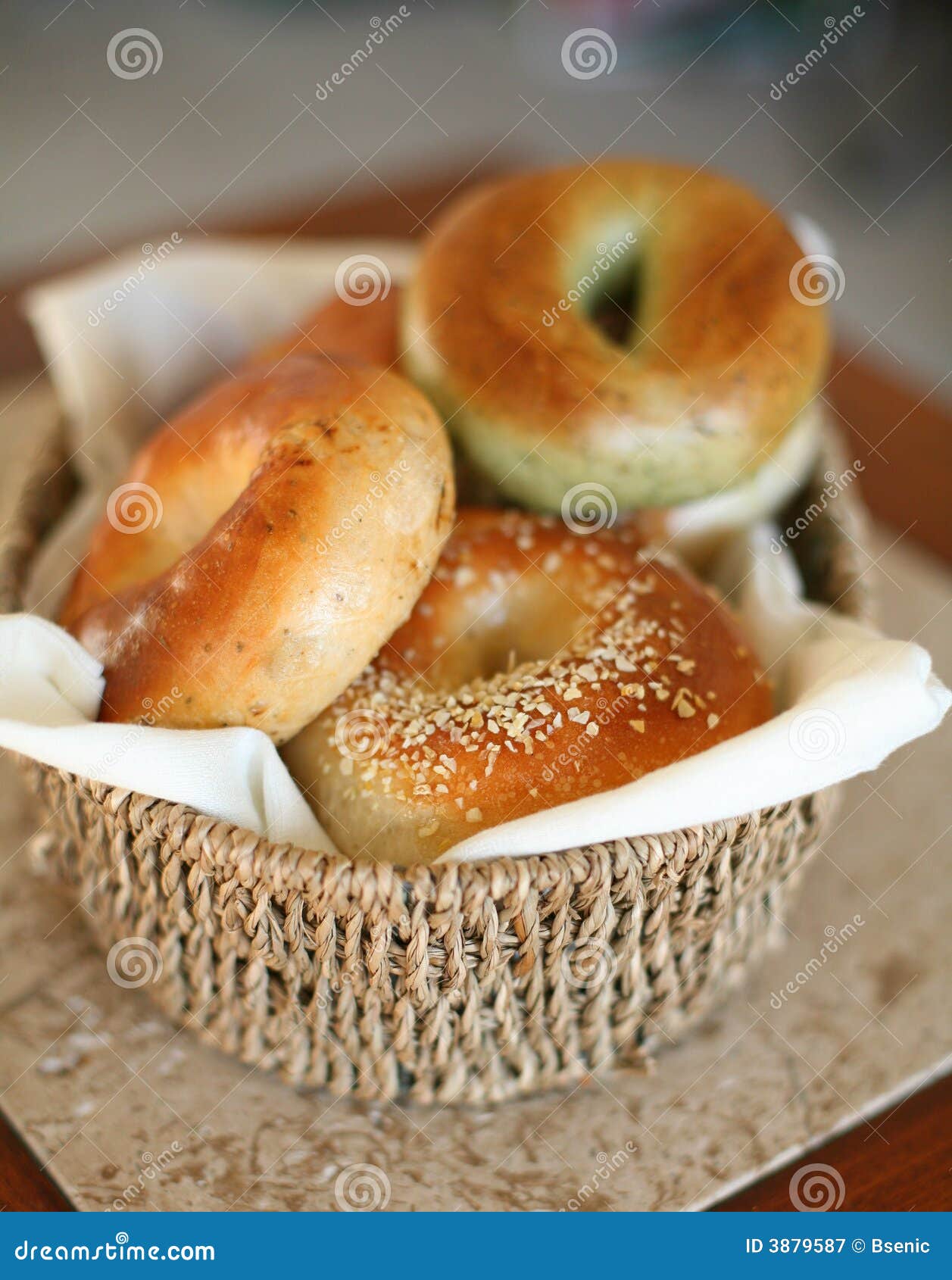 Assorted fresh bagels stock image. Image of multi, diet - 3879587