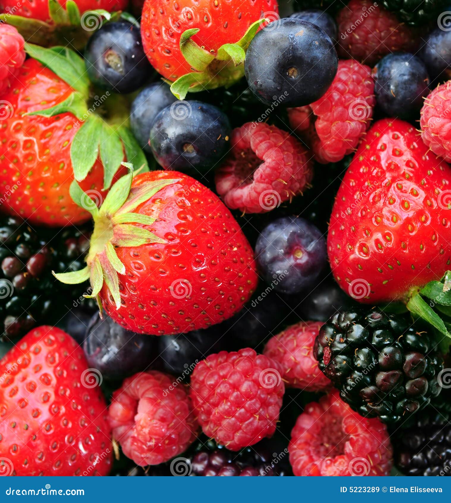 Assorted fresh berries stock image. Image of blackberry - 5223289