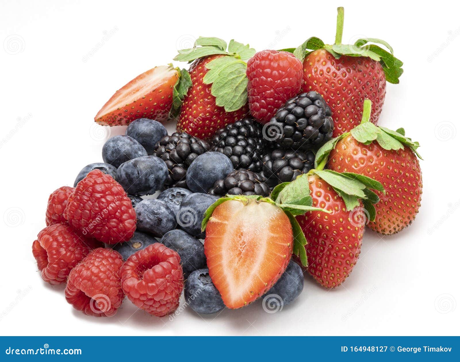Assorted Fresh Berries. Details, Healthy. Stock Image - Image of ...