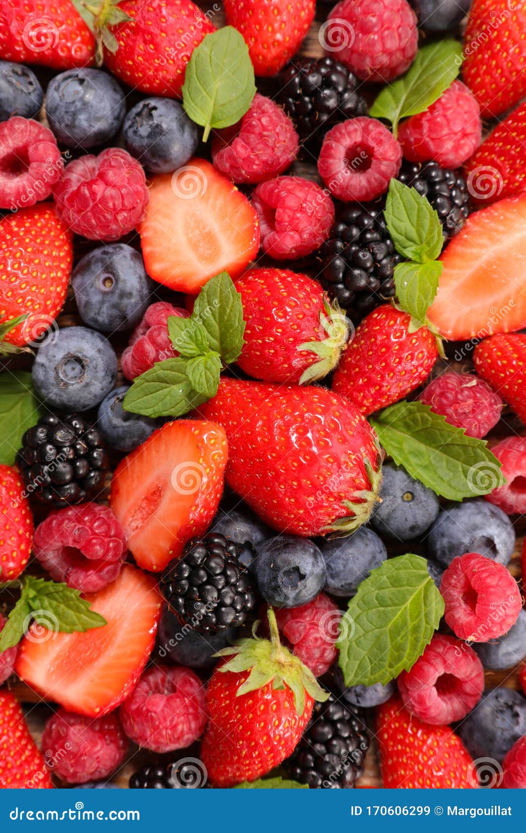 Assorted of Fresh Berry Fruit Stock Image - Image of dessert, food ...
