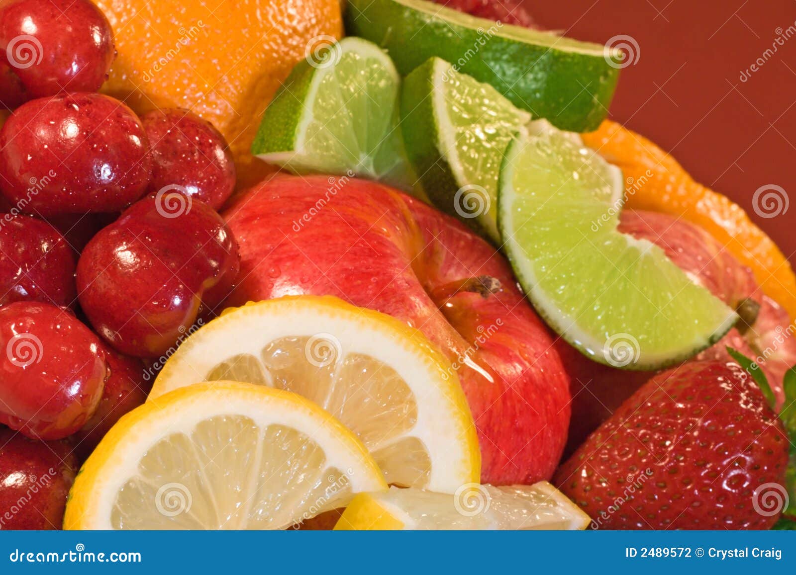 Assorted Fresh Fruit stock photo. Image of color, cherry - 2489572