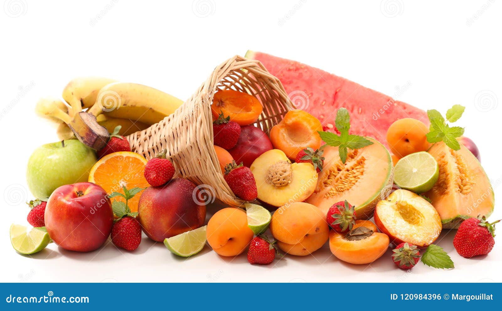 Assorted fresh fruit stock photo. Image of fresh, white - 120984396