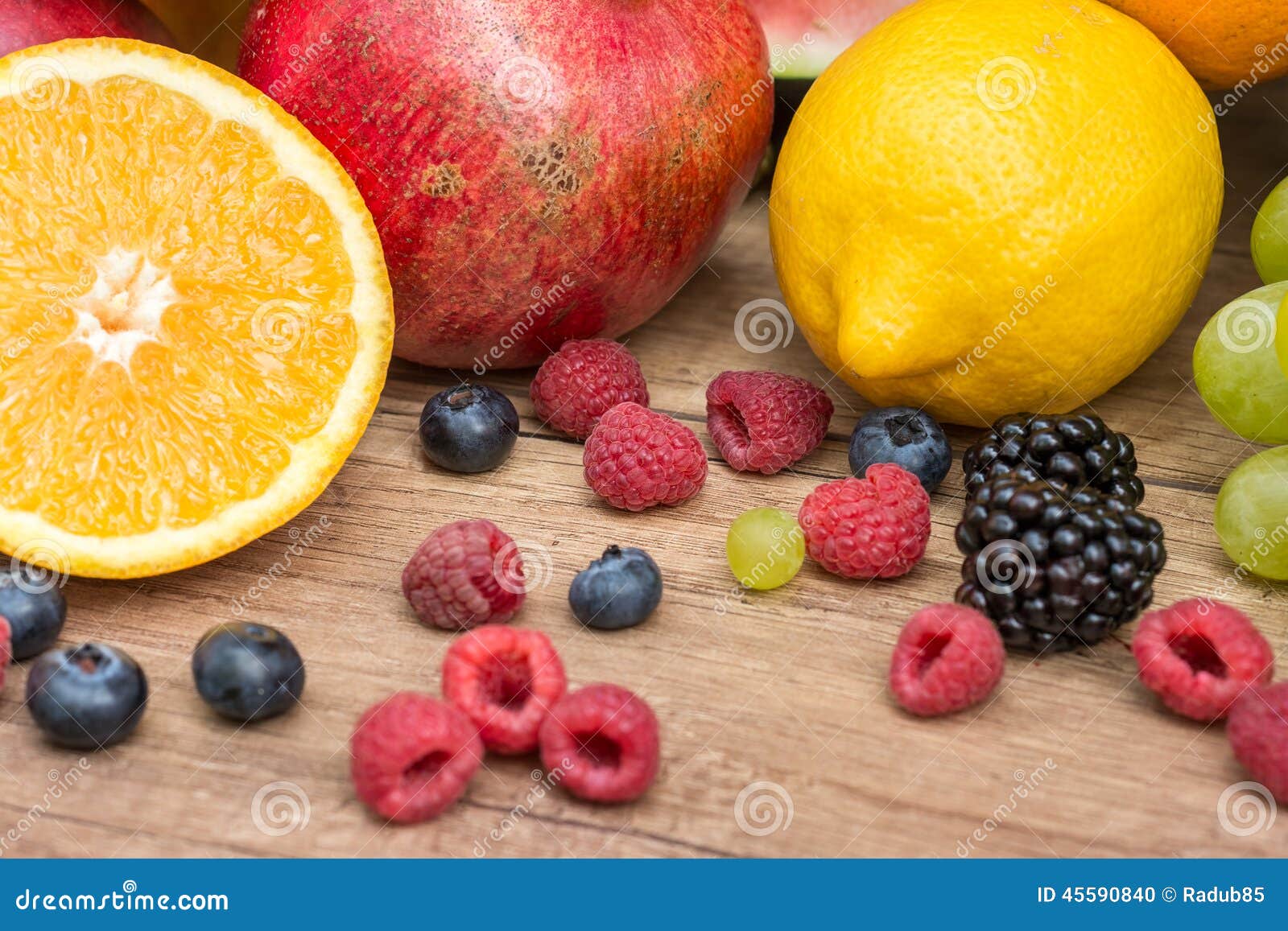 Assorted Fresh Ripe Fruits stock photo. Image of healthy - 45590840