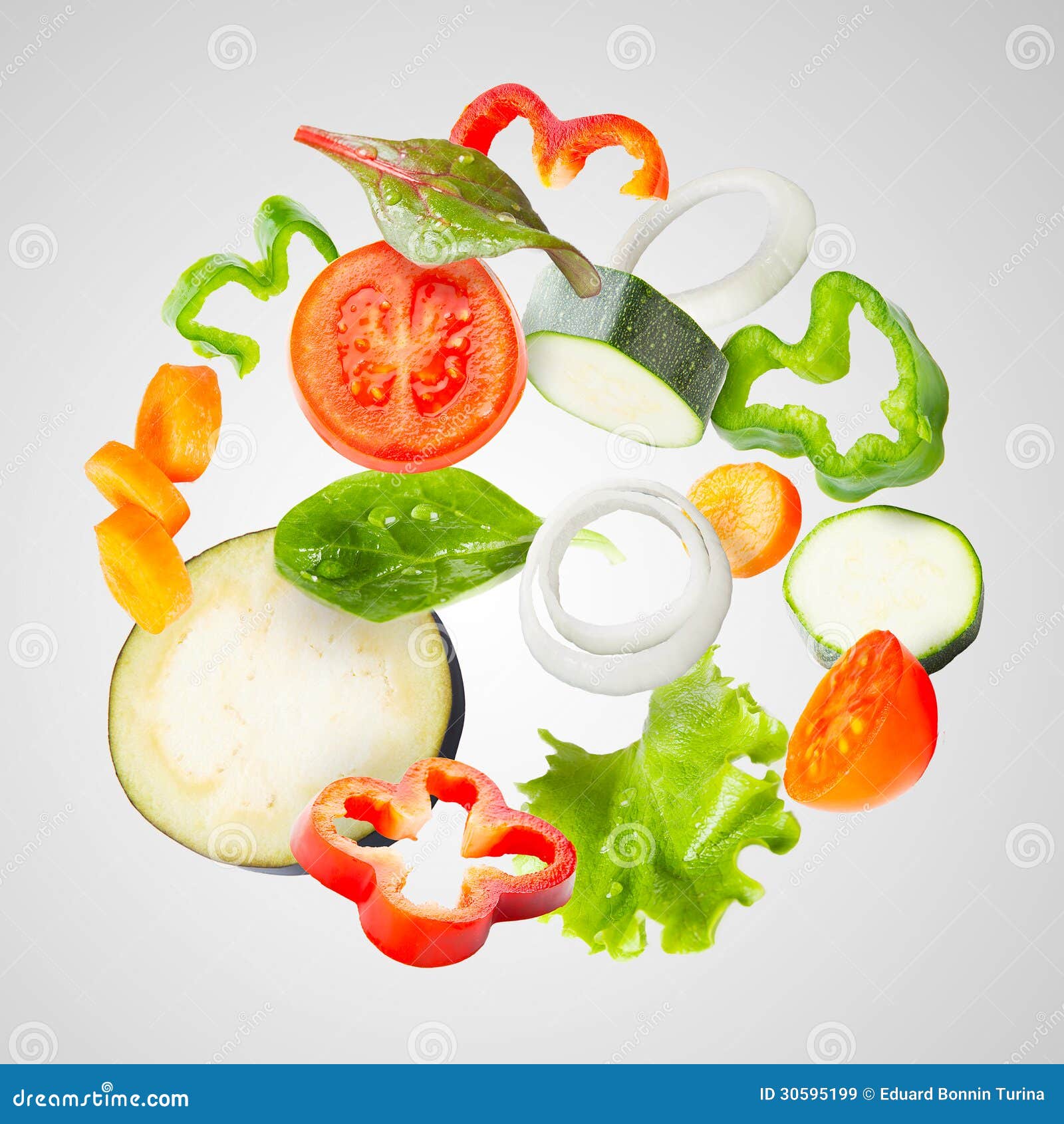 Assorted Fresh Vegetables Flying Stock Image - Image of onion, carrot ...