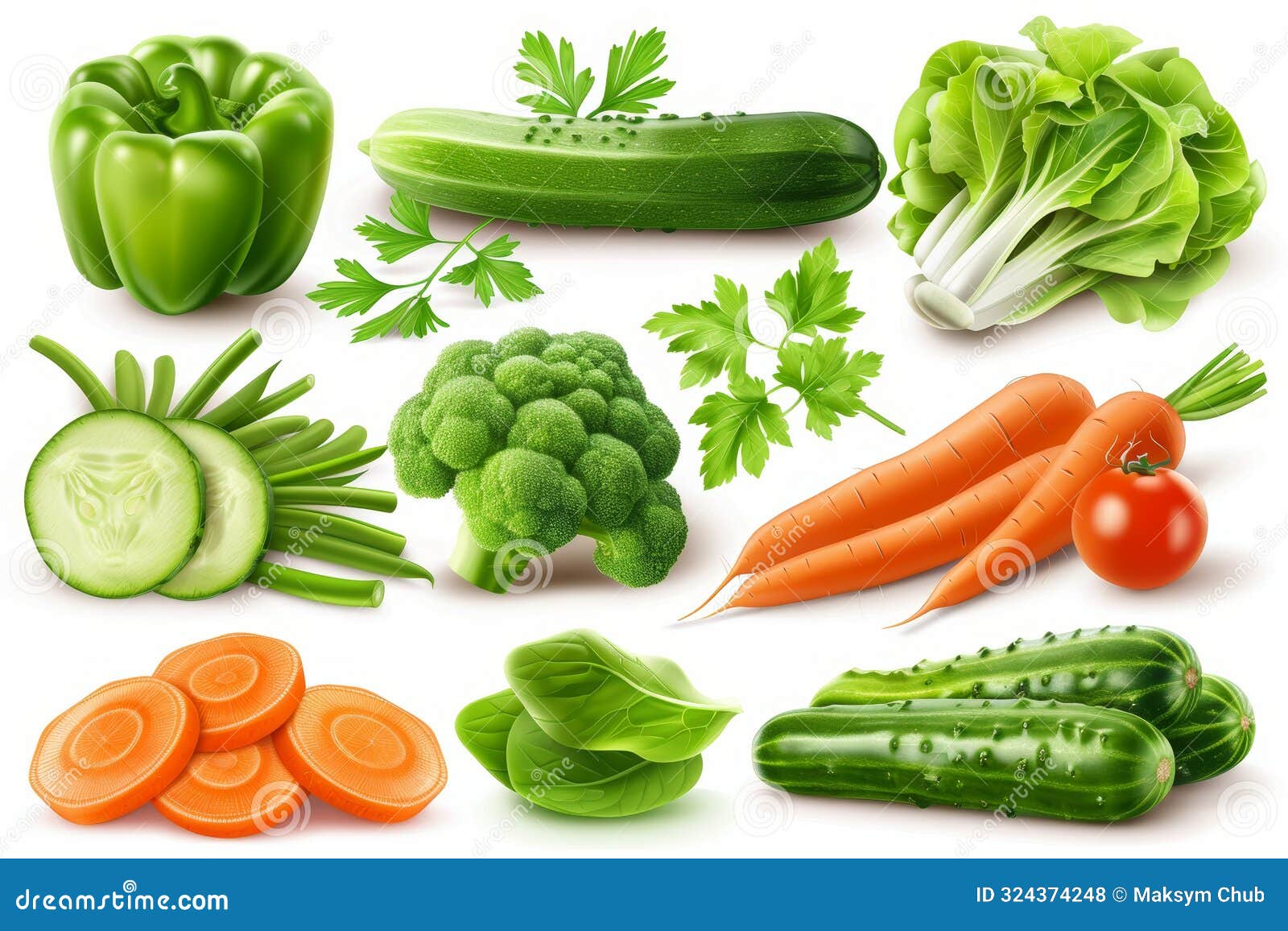 Assorted Fresh Vegetables in High Resolution Realistic Image Showcasing ...