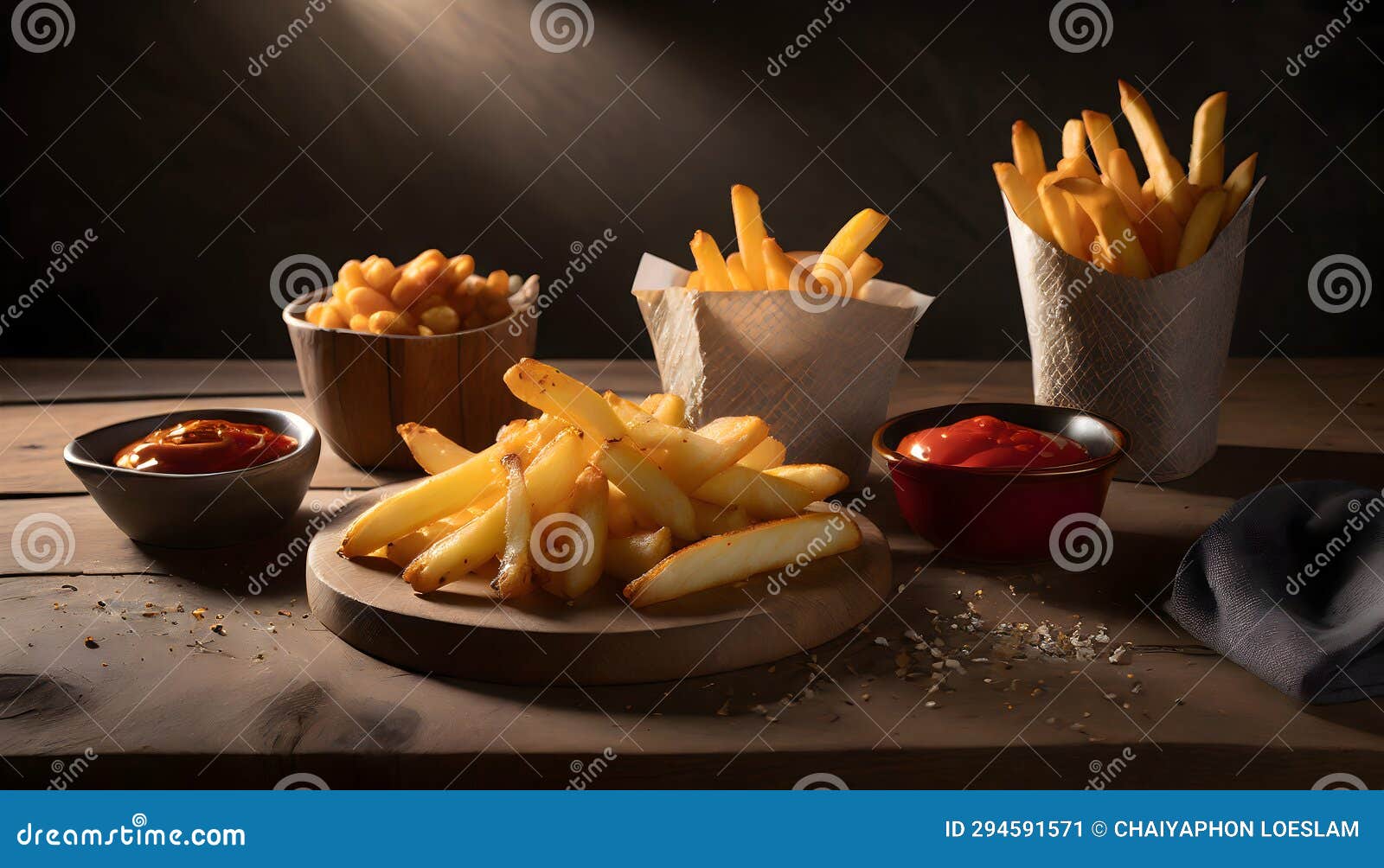 Assorted Fried Chicken, Food Photography Stock Image - Image of rustic ...