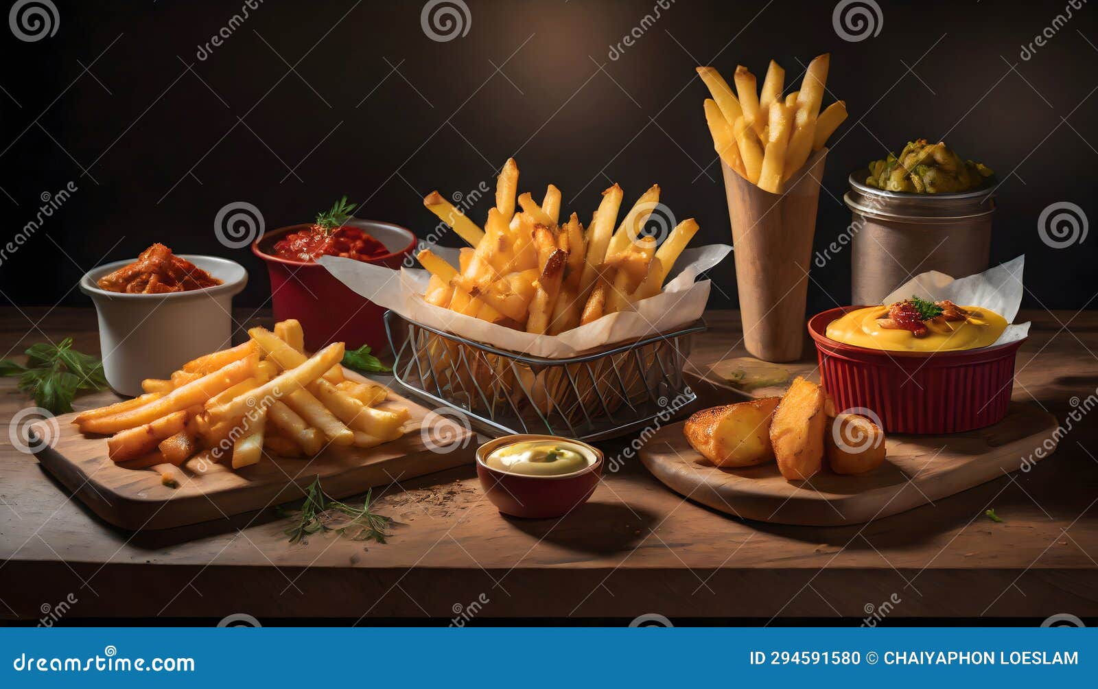 Assorted Fried Chicken, Food Photography Stock Illustration ...