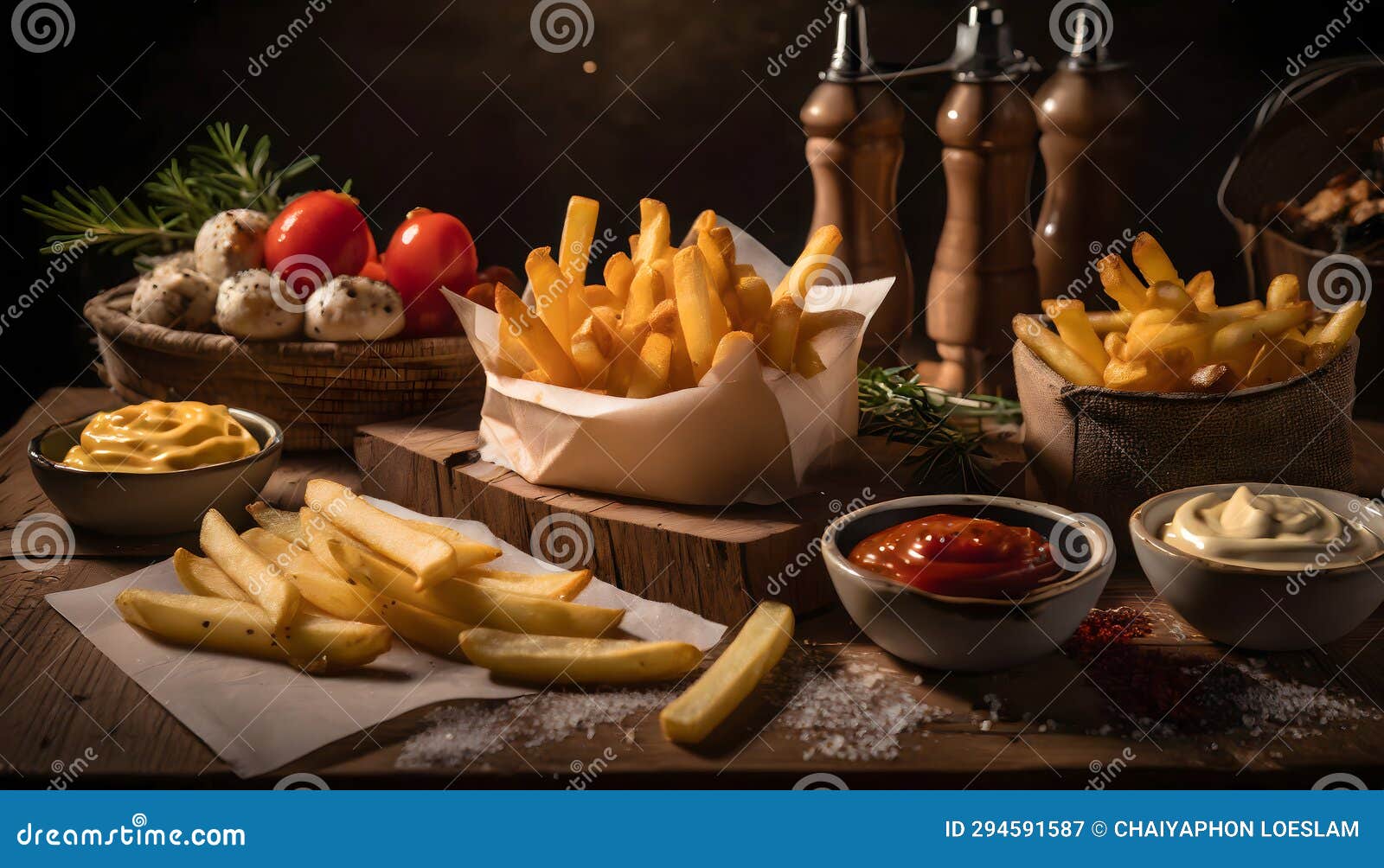 Assorted Fried Chicken, Food Photography Stock Illustration ...