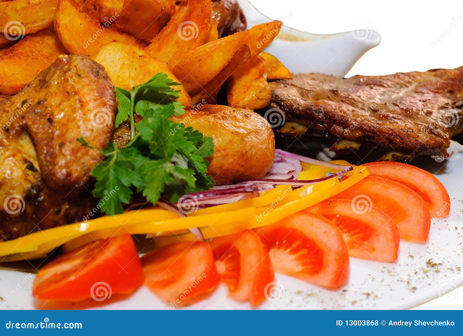 Assorted fried meat stock photo. Image of fried, culture - 13003868
