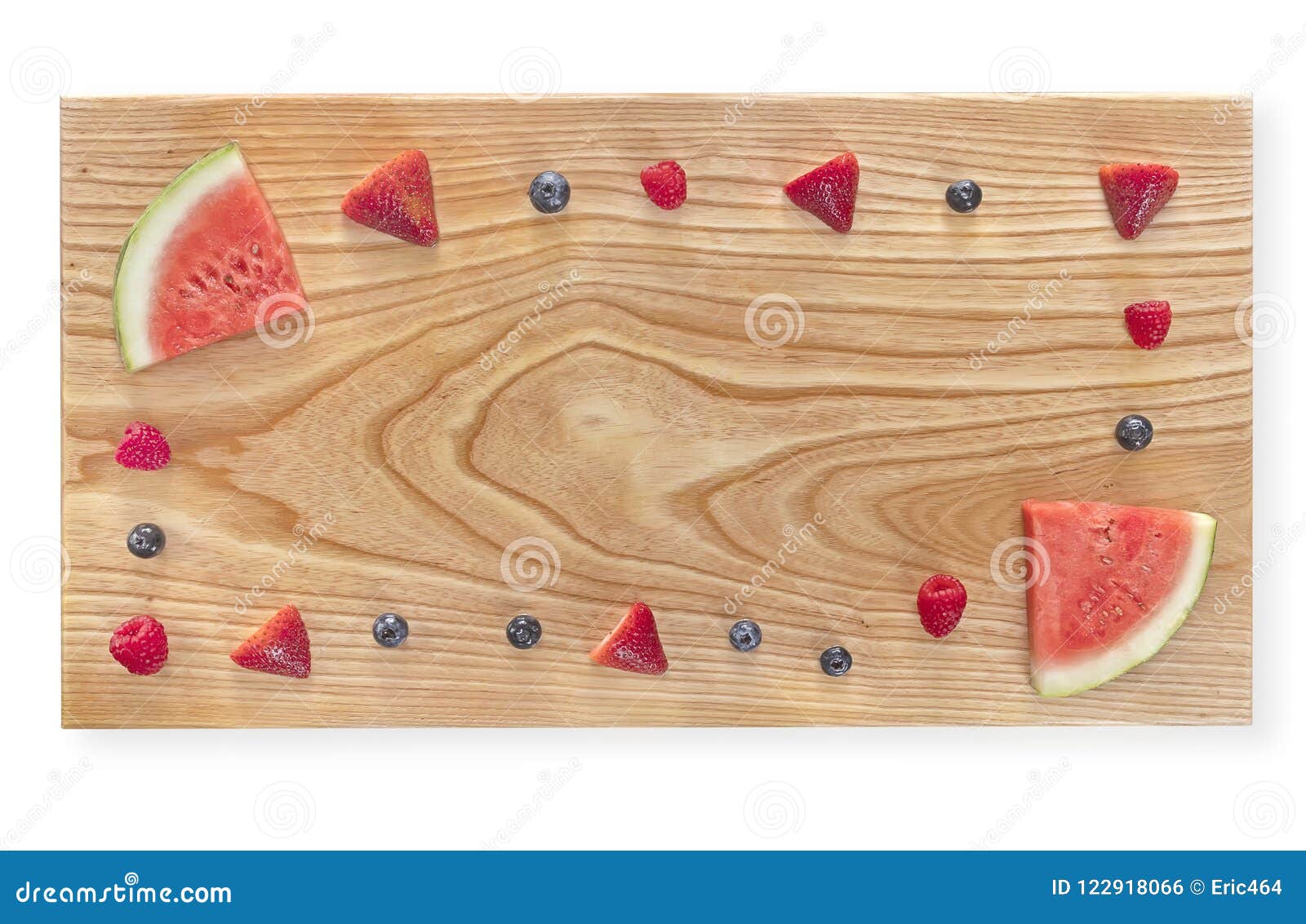Assorted Fruit Border on a Cutting Board Stock Photo - Image of ...