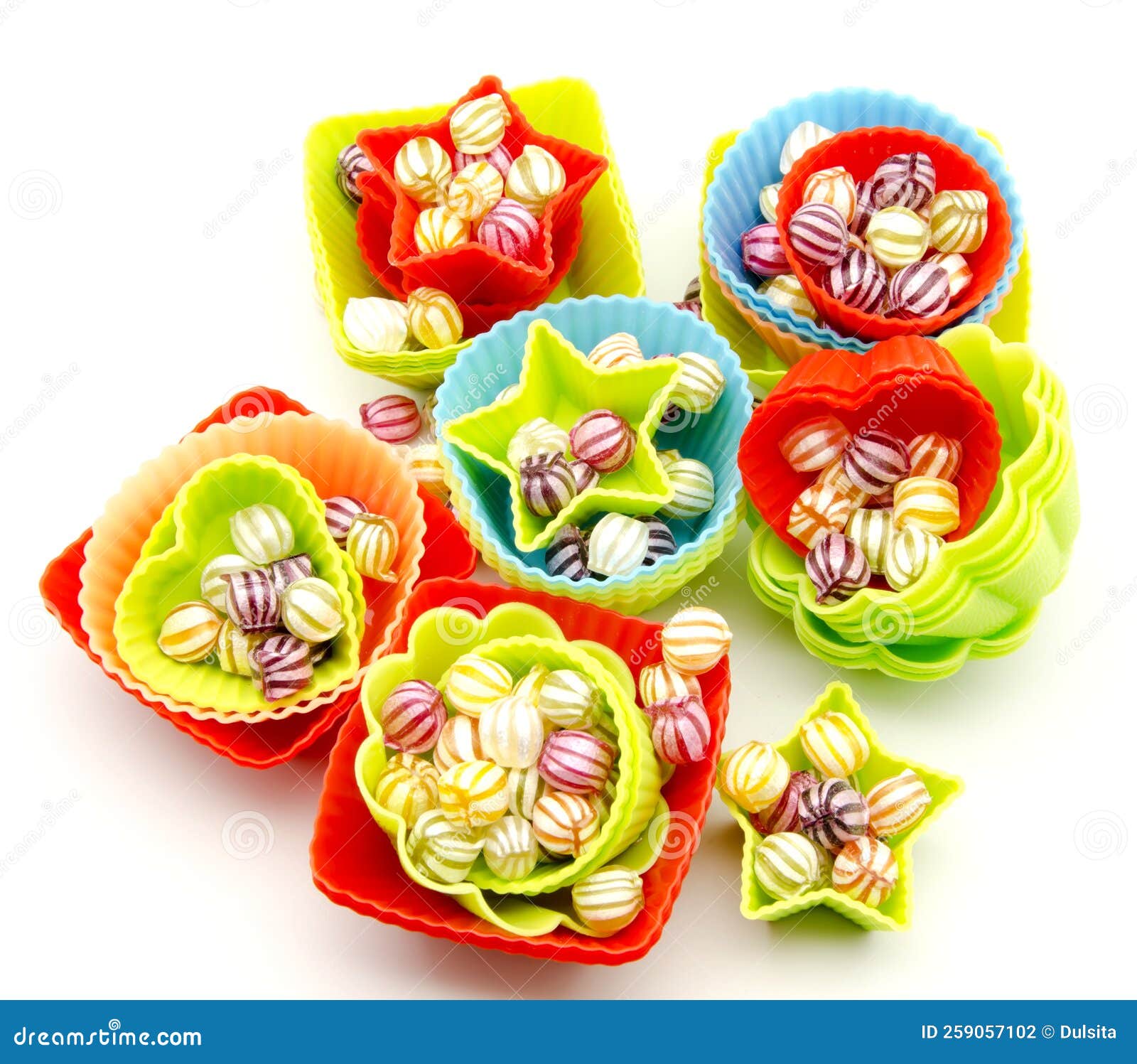 Assorted fruit candies stock photo. Image of color, decoration - 259057102