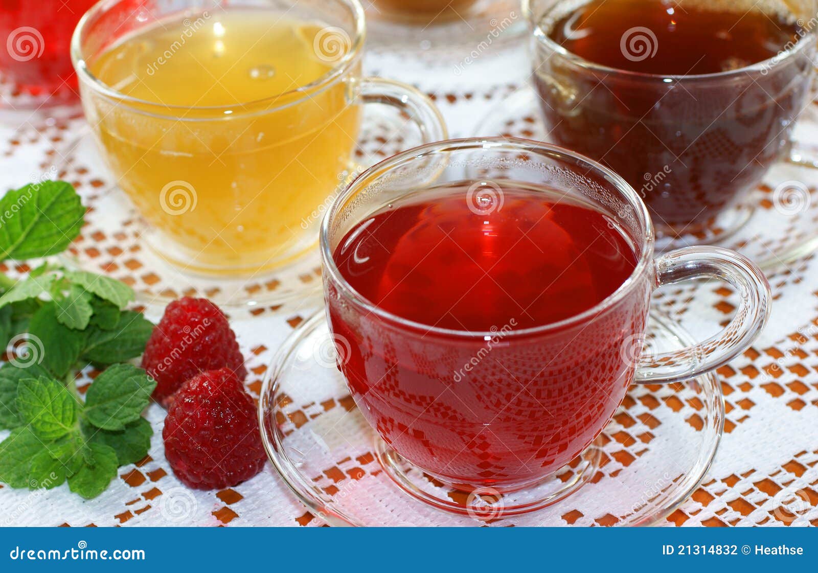 Assorted fruit/herb teas stock photo. Image of fruit - 21314832