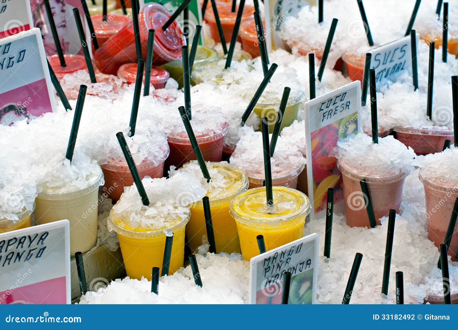 Assorted fruit juices stock photo. Image of heap, juicy - 33182492