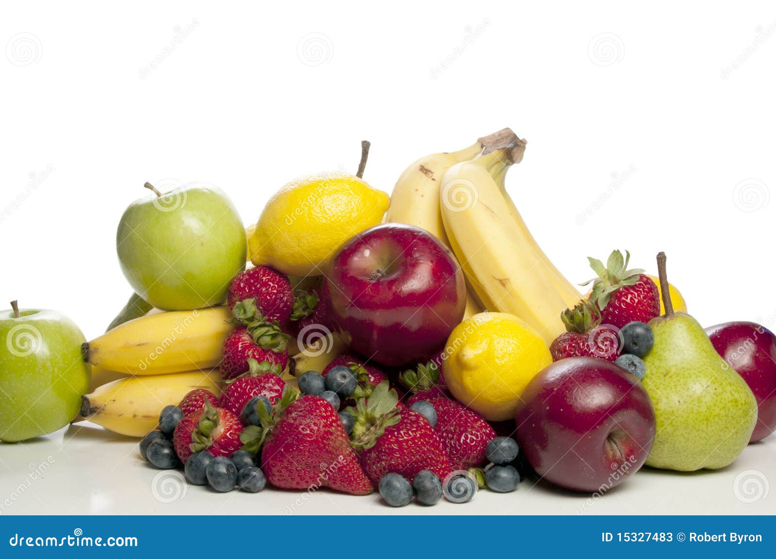Assorted Fruits stock image. Image of bananas, green - 15327483